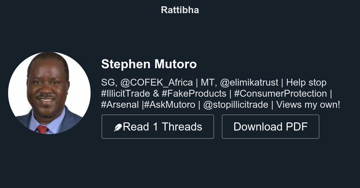 Threads from Stephen Mutoro - Rattibha