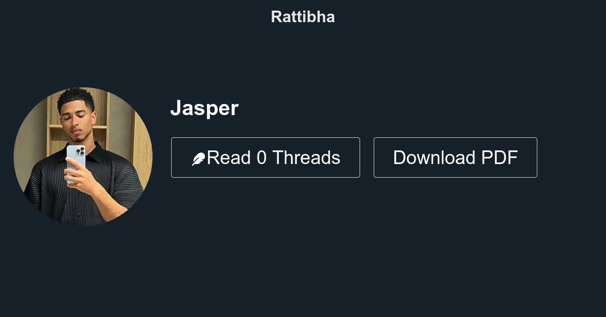 Threads from Jasper - Rattibha
