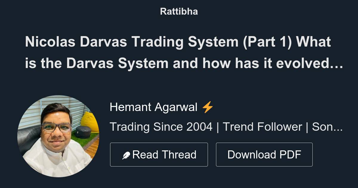 Nicolas Darvas Trading System (Part 1) What is the Darvas System and ...