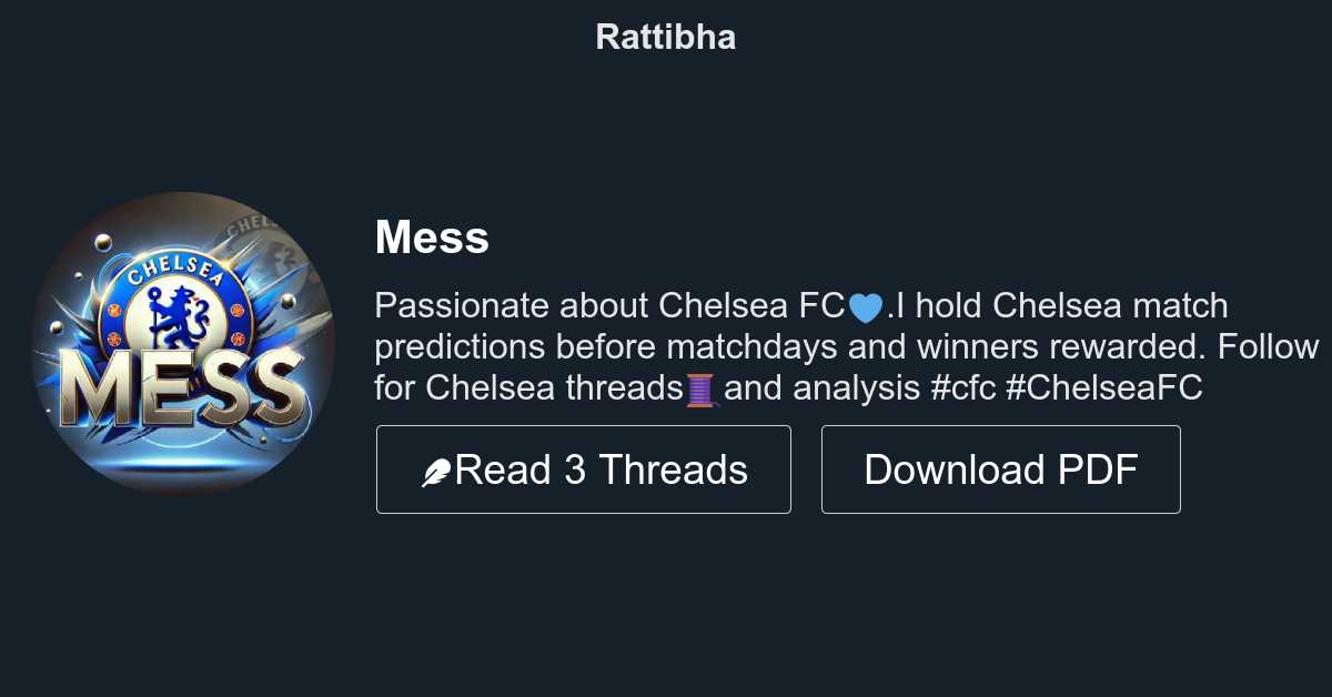 Threads from Mess - Rattibha