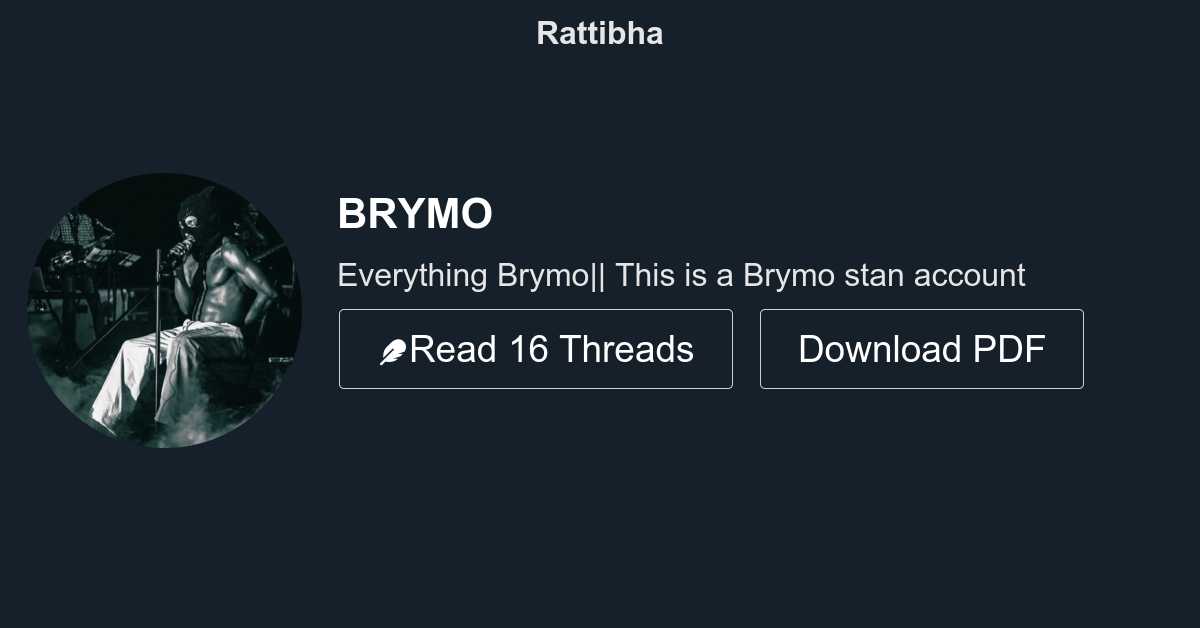 Threads from BRYMO - Rattibha