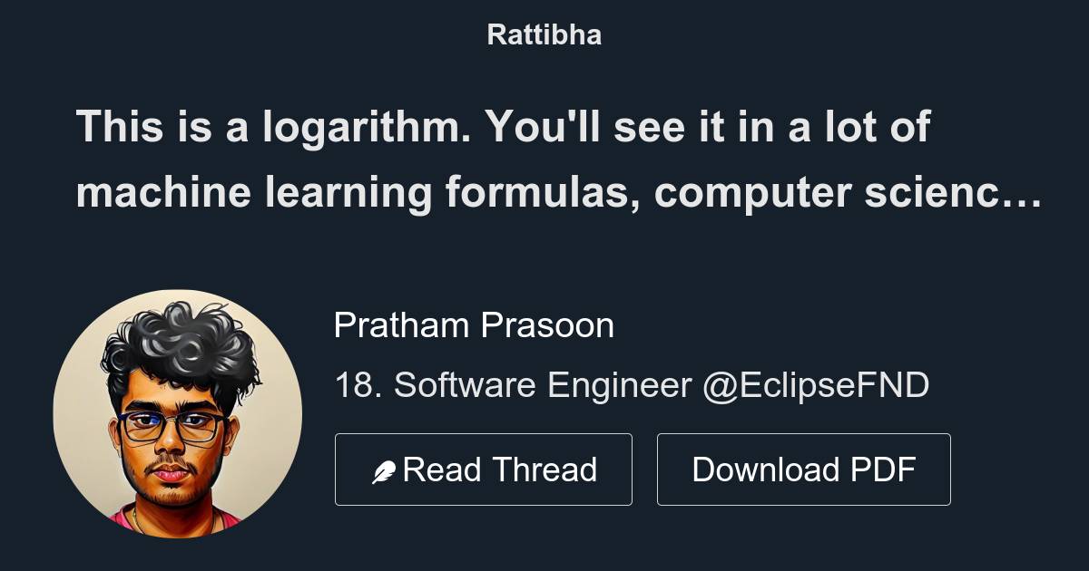 This is a logarithm. You'll see it in a lot of machine learning ...
