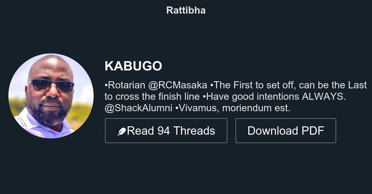 Threads from KABUGO - Rattibha