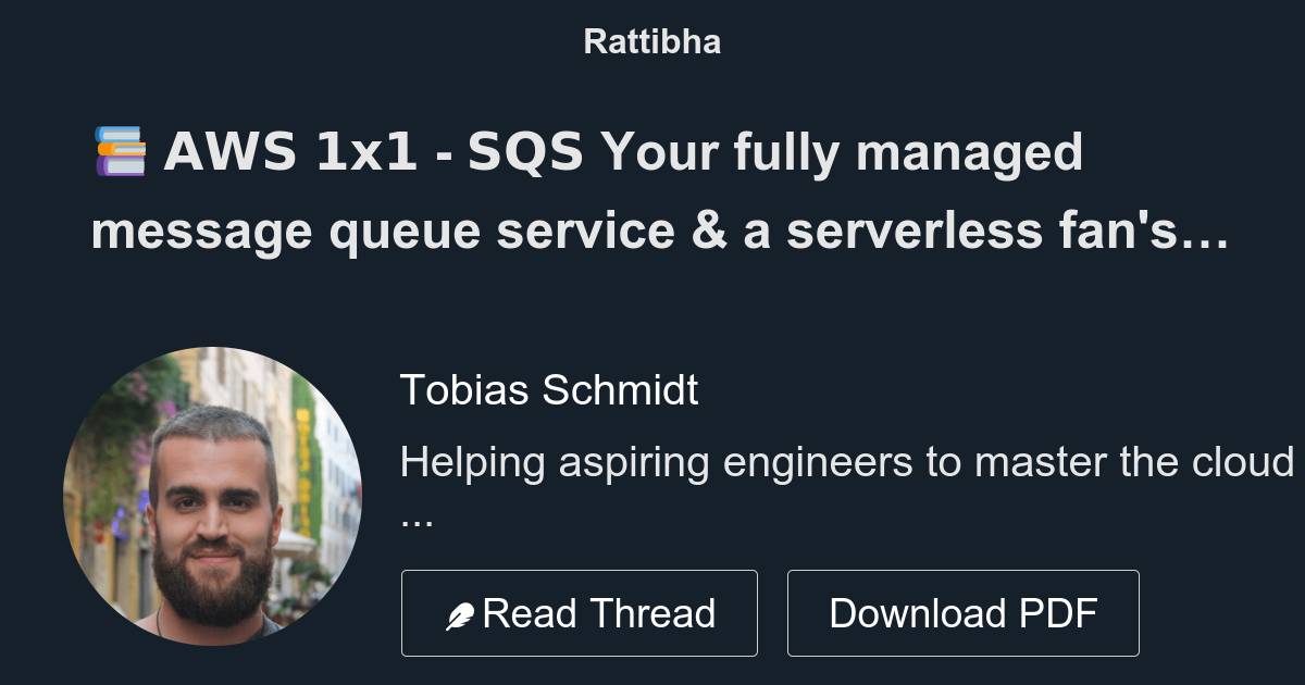 📚 𝗔𝗪𝗦 𝟭𝘅𝟭 - 𝗦𝗤𝗦 Your fully managed message queue service & a serverless fan's best friend. From ...