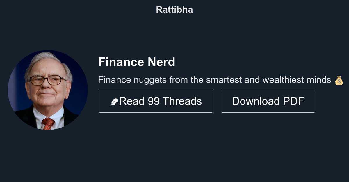 Threads from Finance Nerd - Rattibha