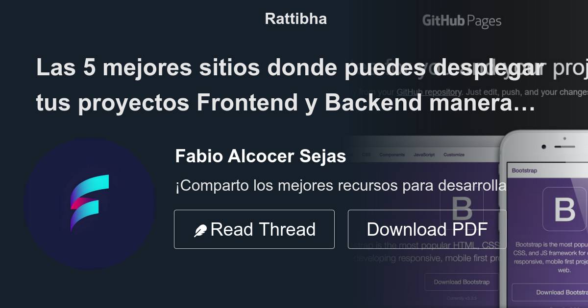 Las 5 mejores sitios donde puedes desplegar tus proyectos Frontend y Backend manera gratuita! 🚀 ...