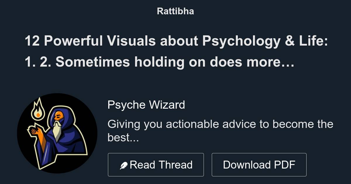 12 Powerful Visuals about Psychology & Life: 1.