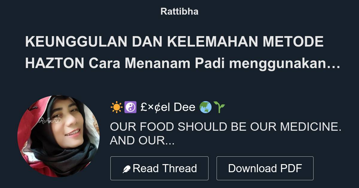 KEUNGGULAN DAN KELEMAHAN METODE HAZTON Cara Menanam Padi menggunakan metode Hazton mulai ...
