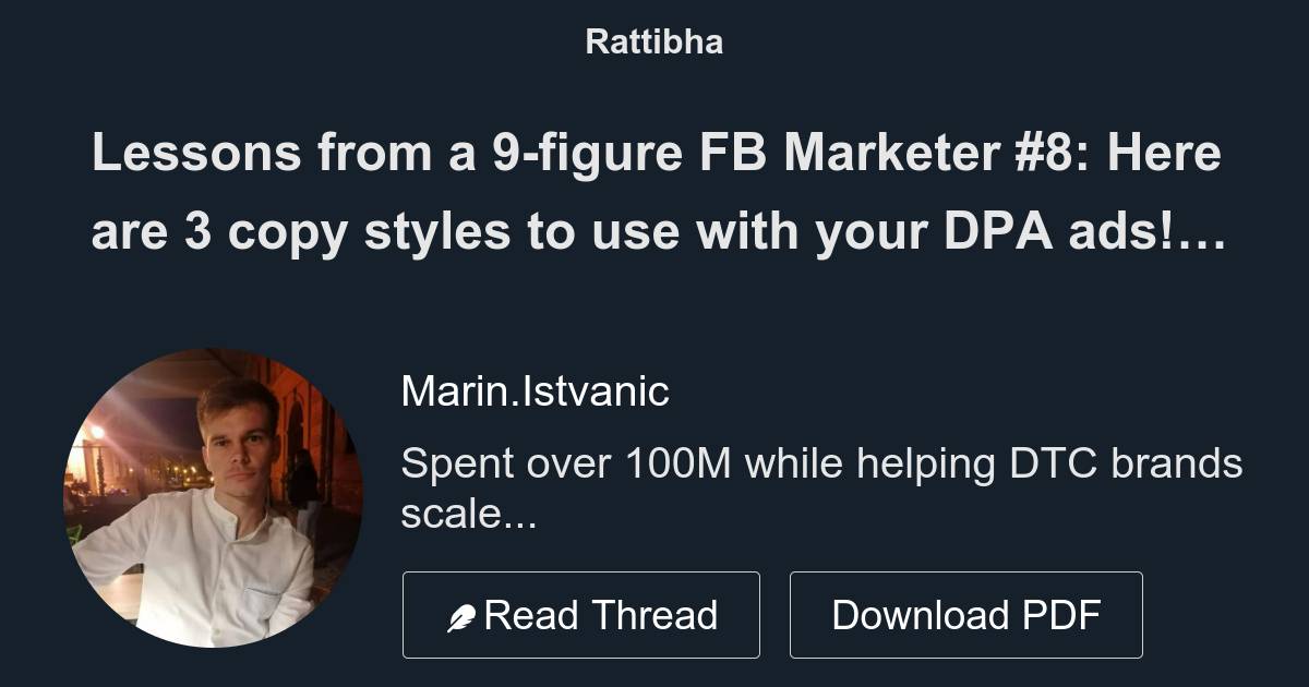 Lessons from a 9-figure FB Marketer #8: Here are 3 copy styles to use ...