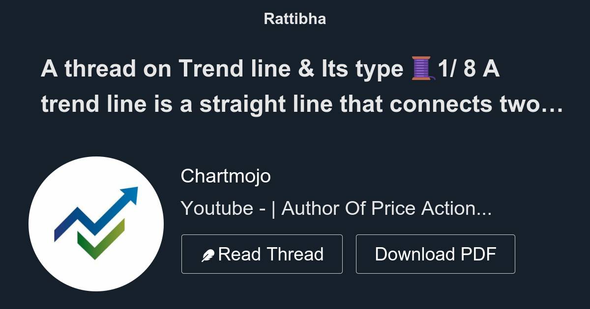 A thread on Trend line & Its type 🧵1/ 8 - Thread from Chartmojo ...
