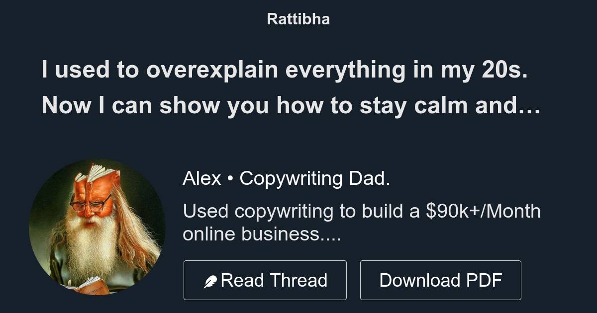 I used to overexplain everything in my 20s. Now I can show you how to ...