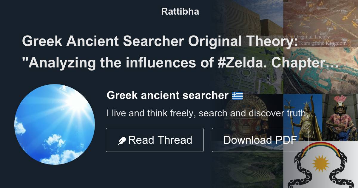 Greek Ancient Searcher Original Theory: "Analyzing the influences of # ...