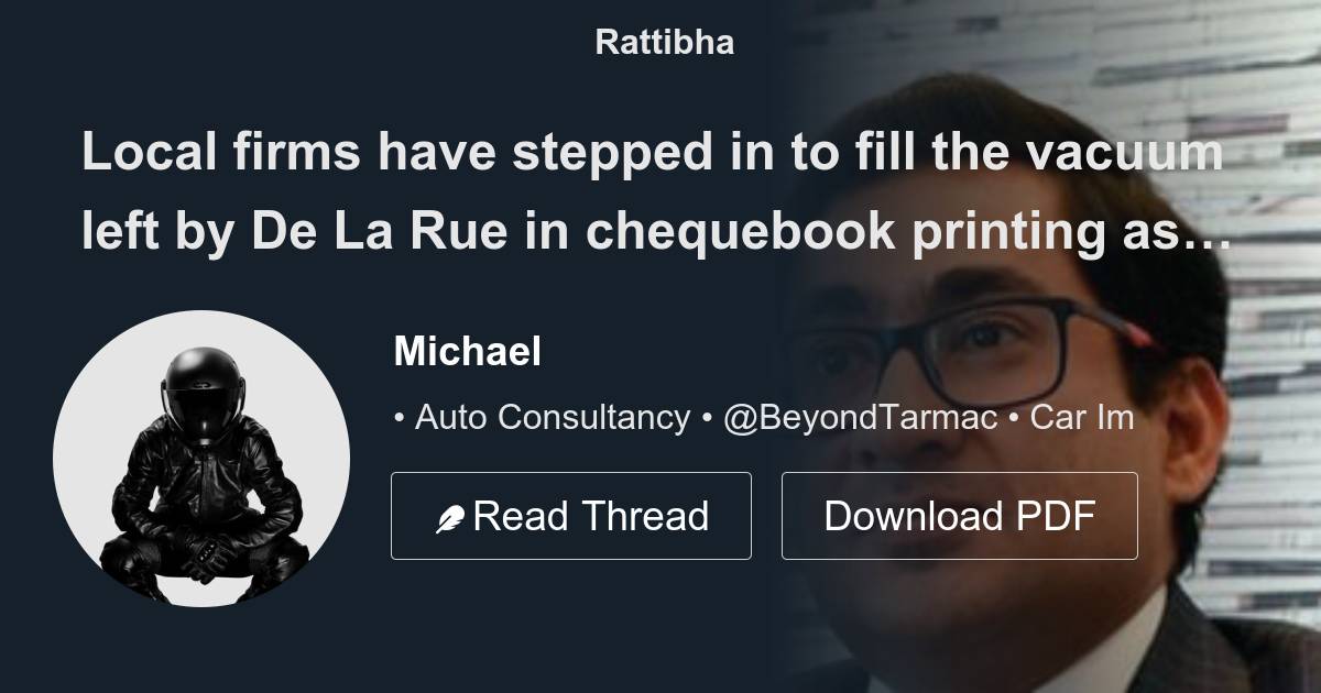 Local firms have stepped in to fill the vacuum left by De La Rue in ...