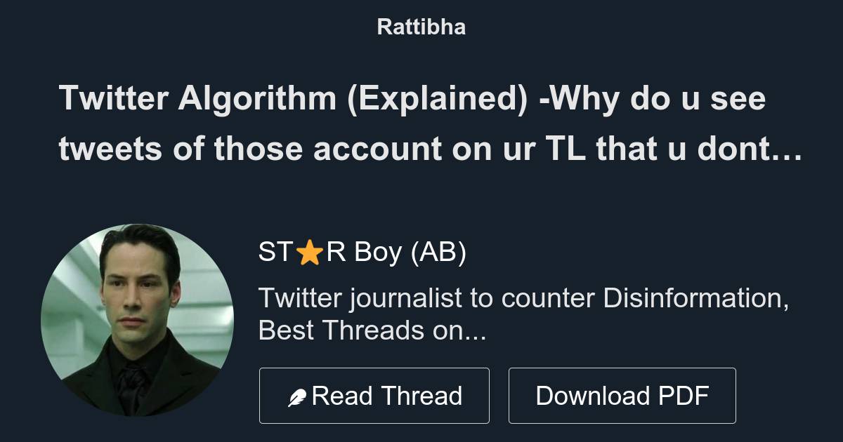 Twitter Algorithm (Explained) -Why do u see tweets of those account on ...