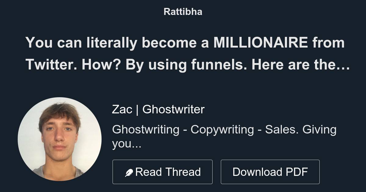 You can literally become a MILLIONAIRE from Twitter. How? By using ...