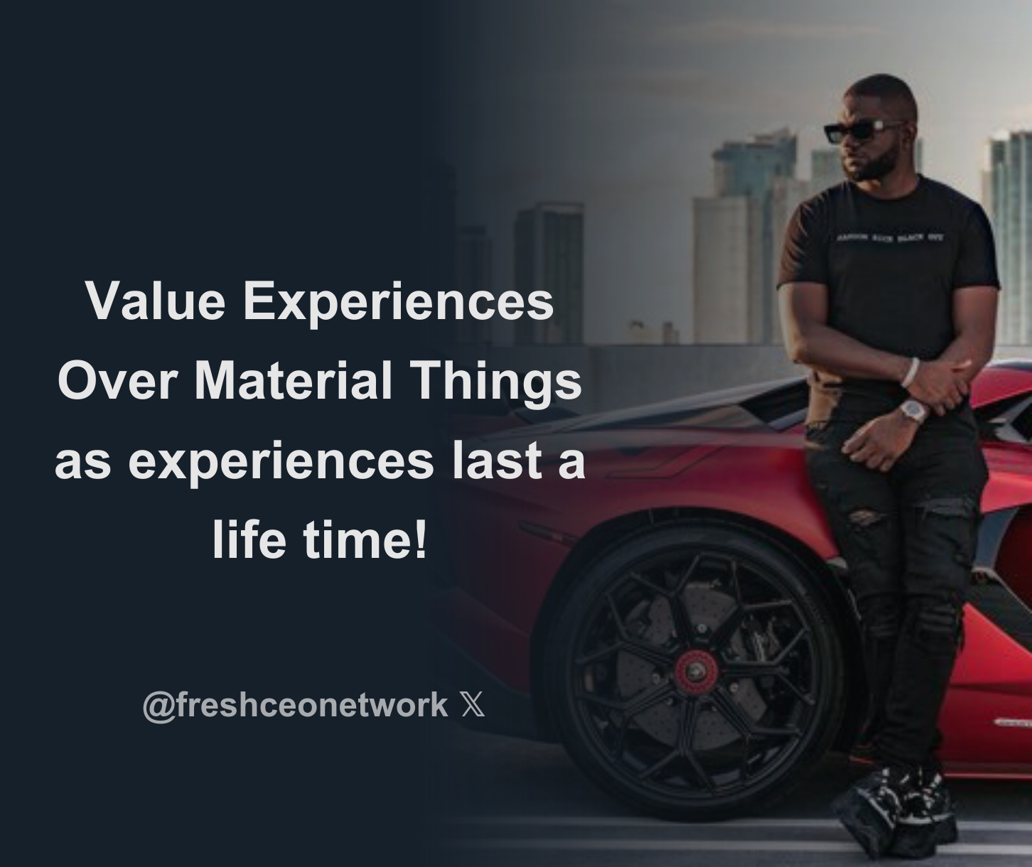 Value Experiences Over Material Things as experiences last a life time ...