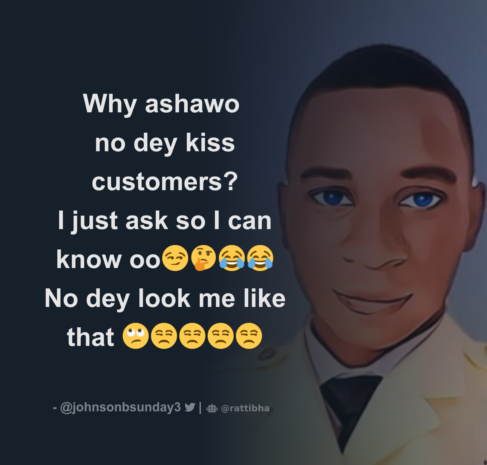 Why ashawo no dey kiss customers? I just ask so I can know oo๐๐ค๐๐ No ... Why ashawo no dey kiss customers? I just ask so I can know oo๐๐ค๐๐ No ...