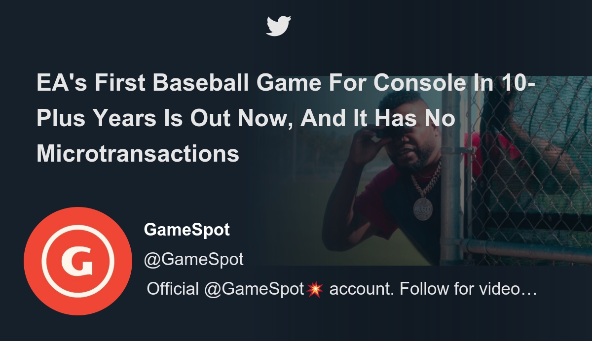 EA's First Baseball Game For Console In 10-Plus Years Is Out Now, And ...