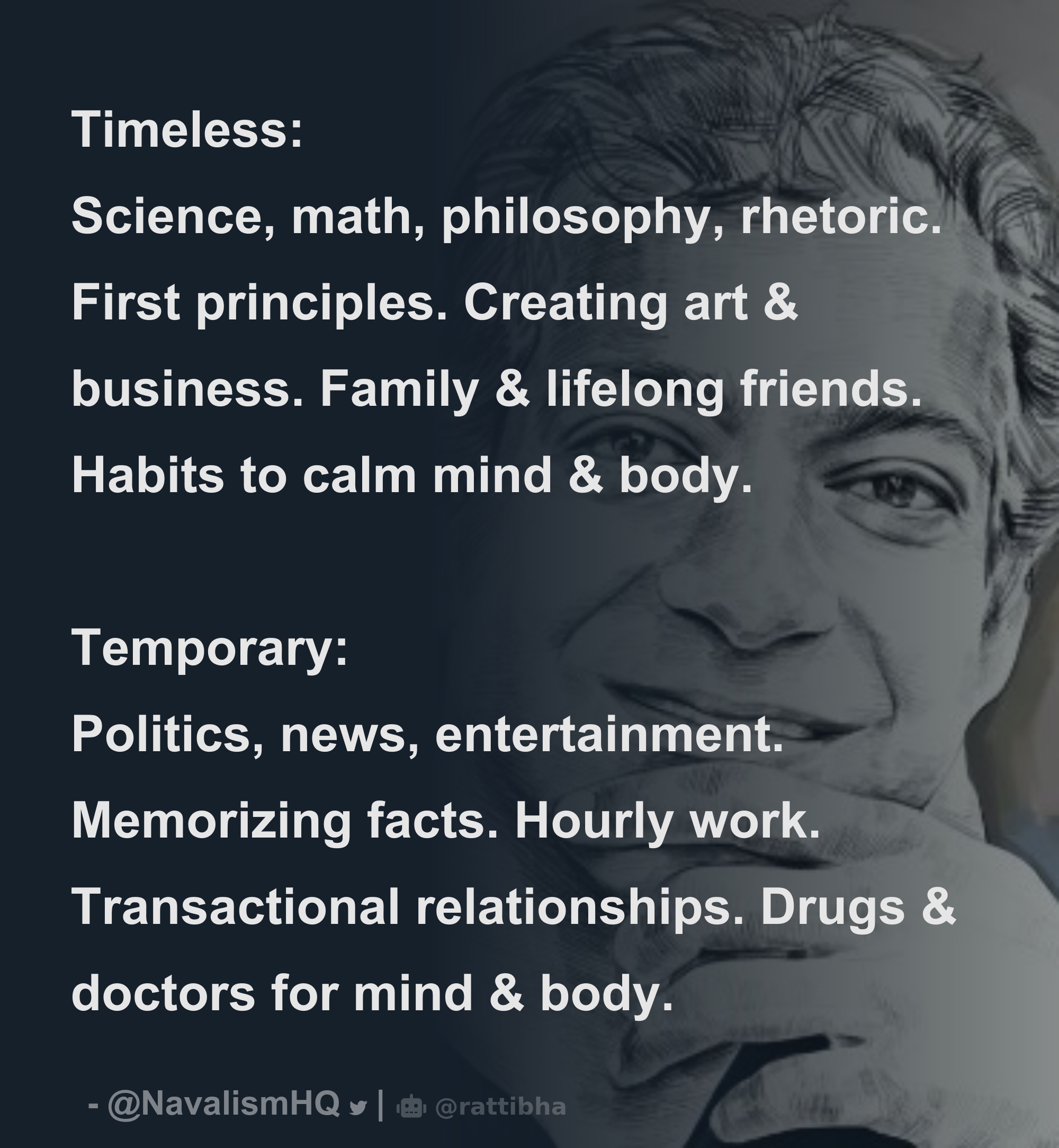 Timeless: Science, math, philosophy, rhetoric. First principles ...