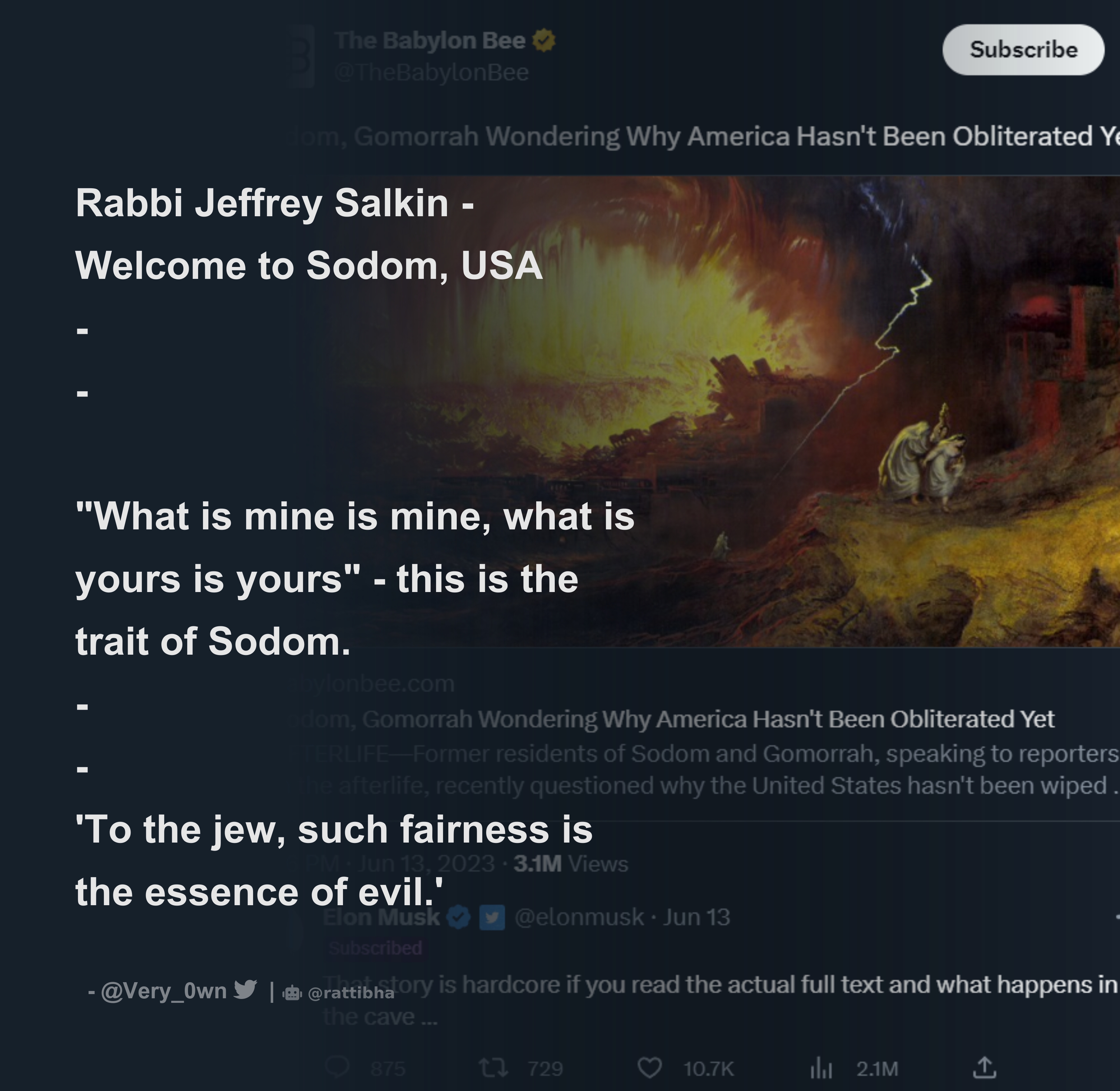 Rabbi Jeffrey Salkin - Welcome to Sodom, USA - https://t.co/EWz5DEkZqW ...