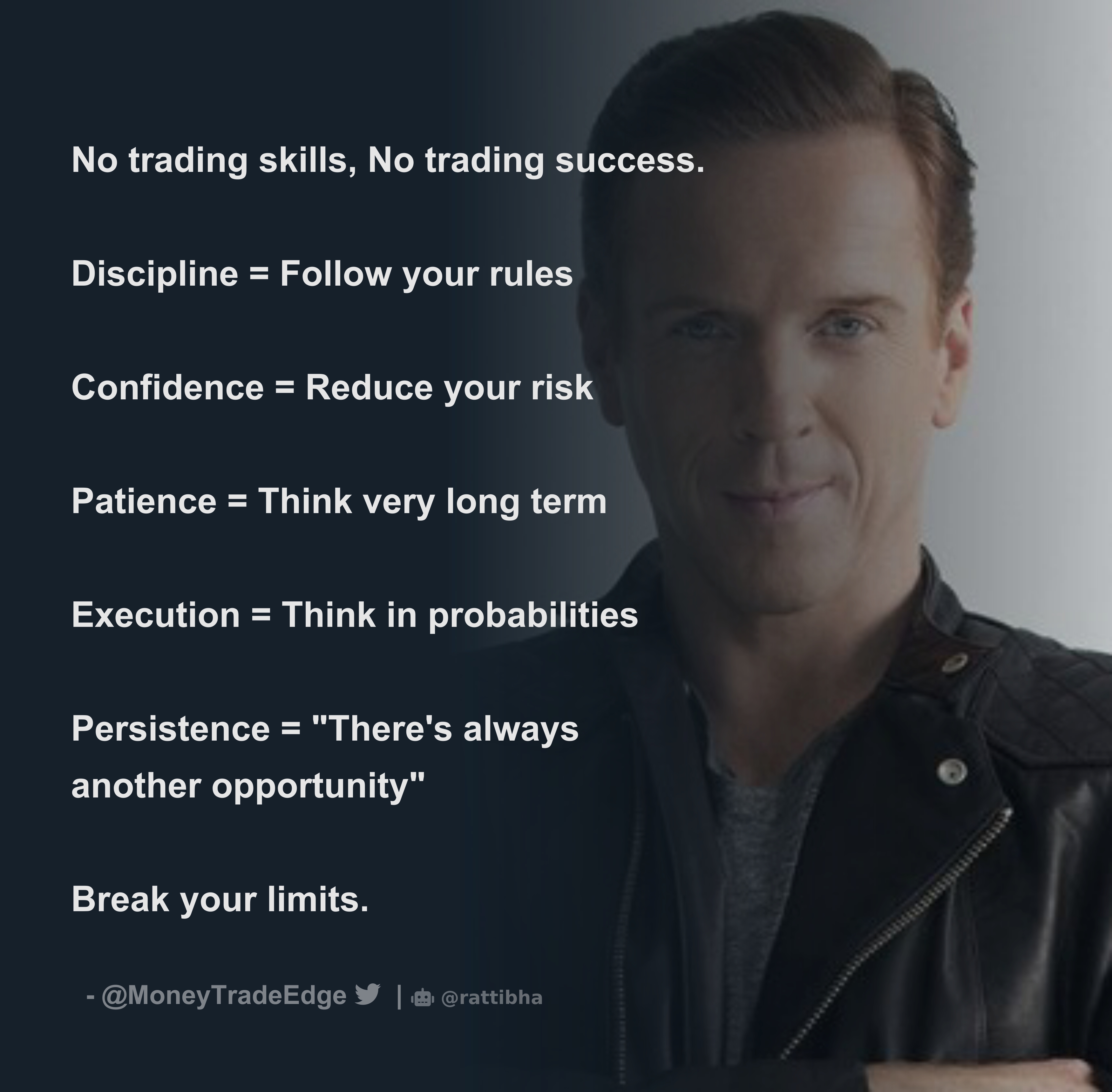 No trading skills, No trading success. Discipline = Follow your rules ...