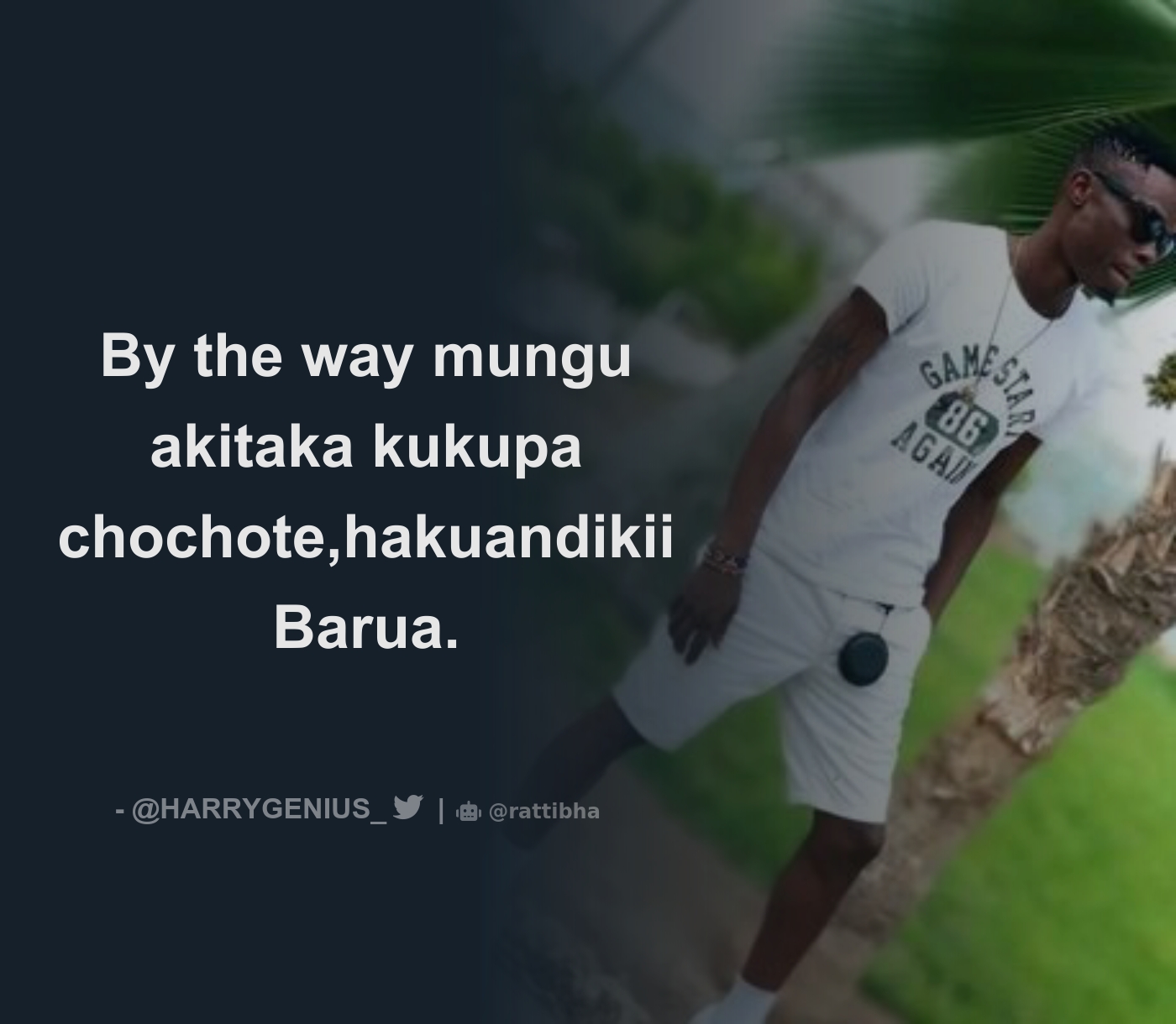 By the way mungu akitaka kukupa chochote,hakuandikii Barua. - Download ...