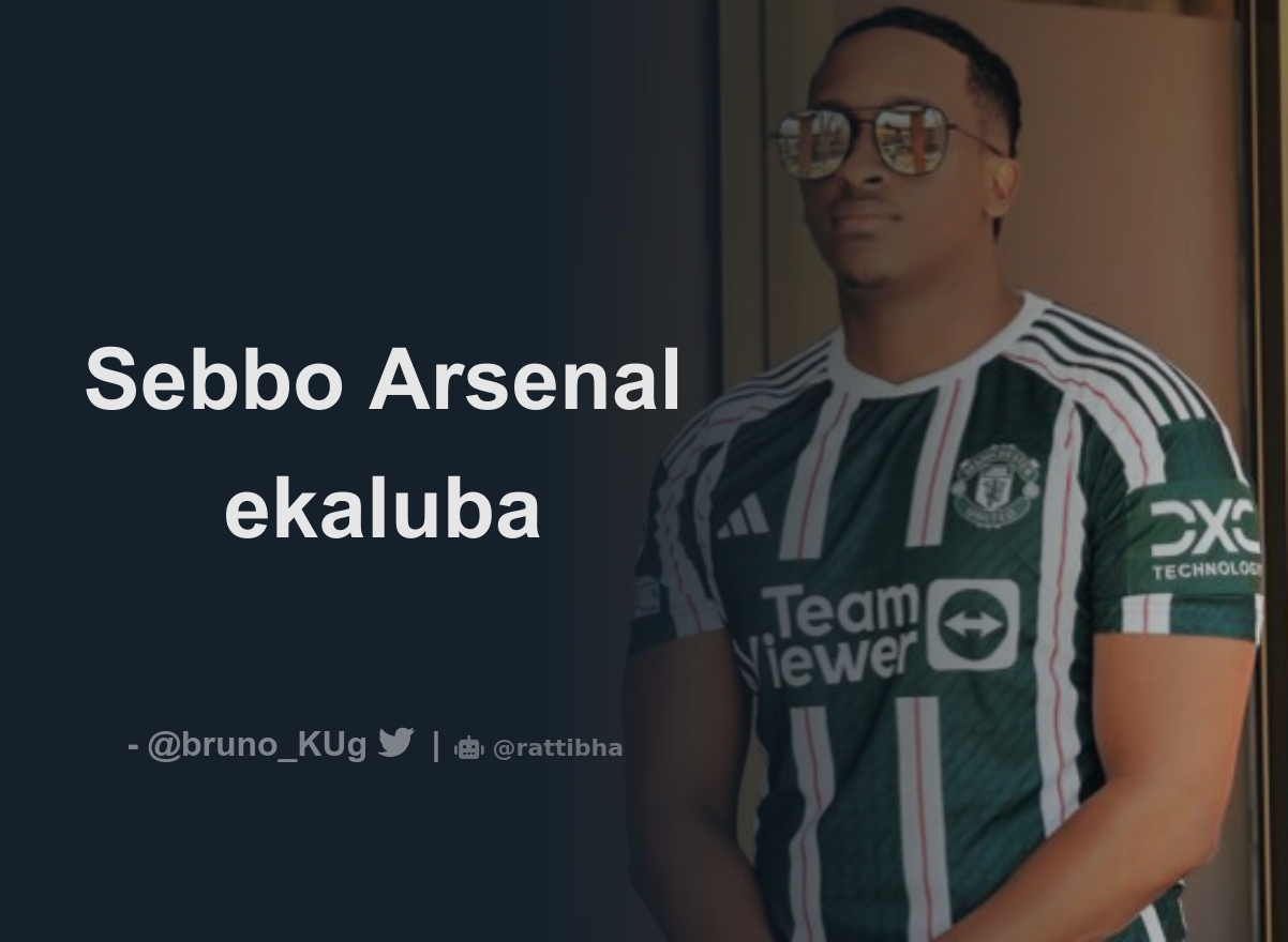 Sebbo Arsenal ekaluba - Download Tweet Image from Bruno K 🎸 🎙 @bruno ...