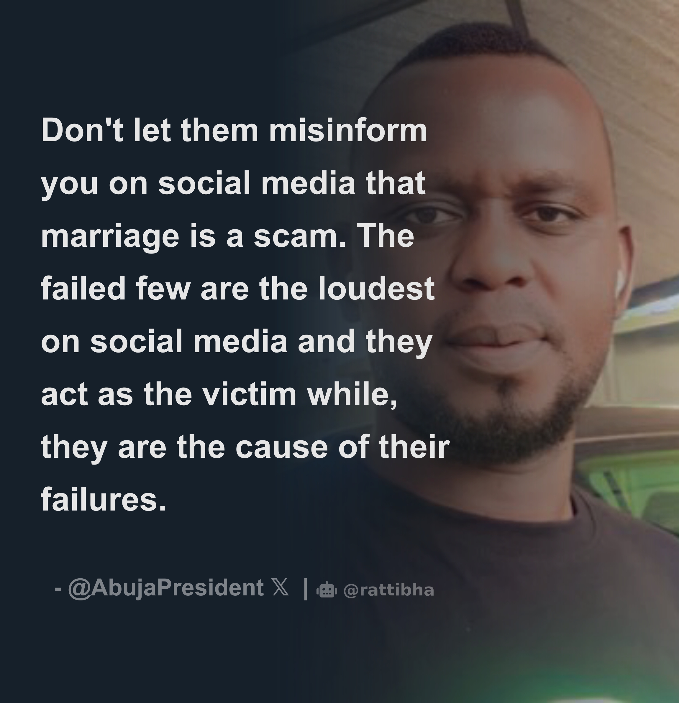 Don't let them misinform you on social media that marriage is a scam ...