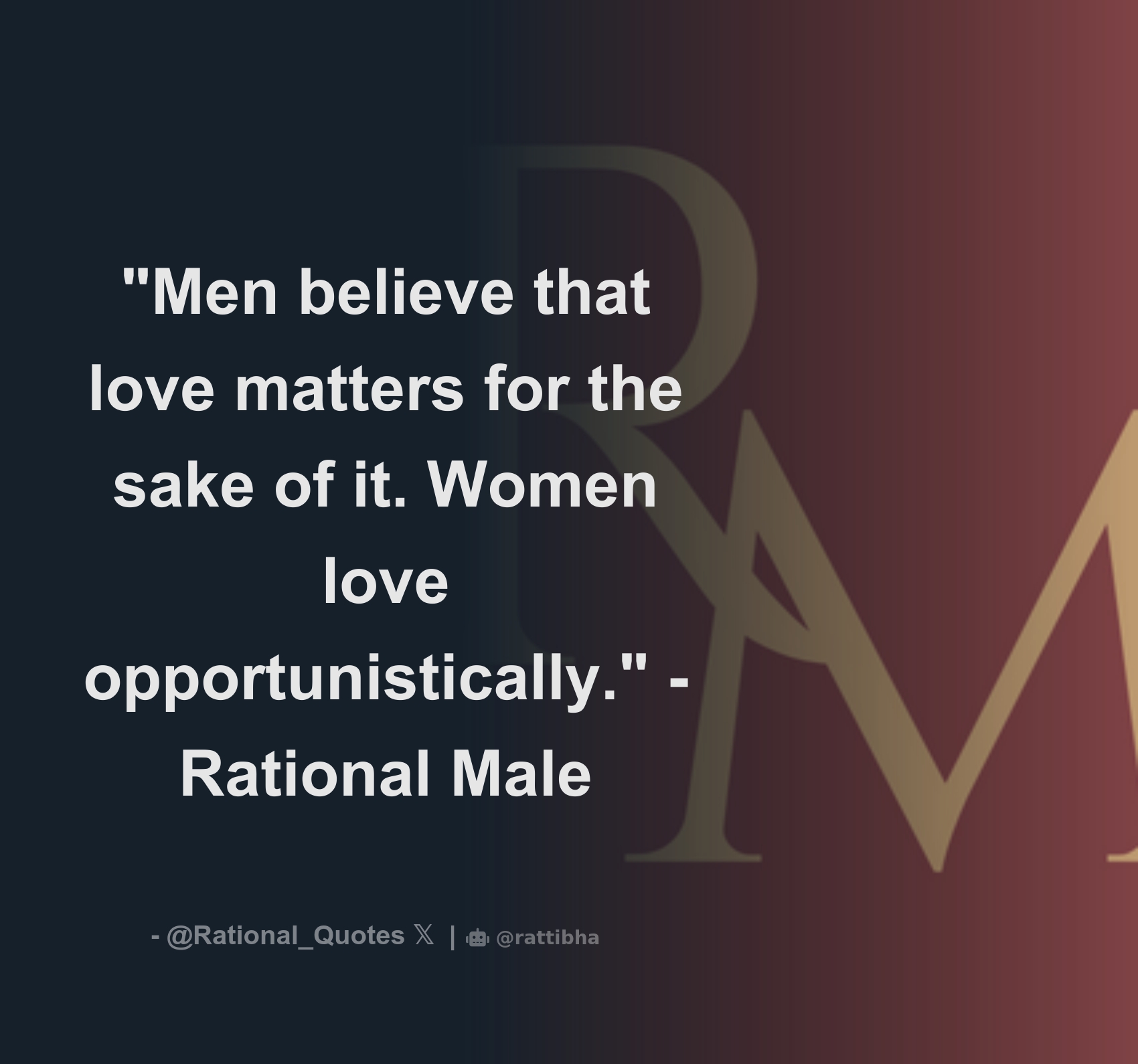 Threads from Rational Male Quotes - Rattibha