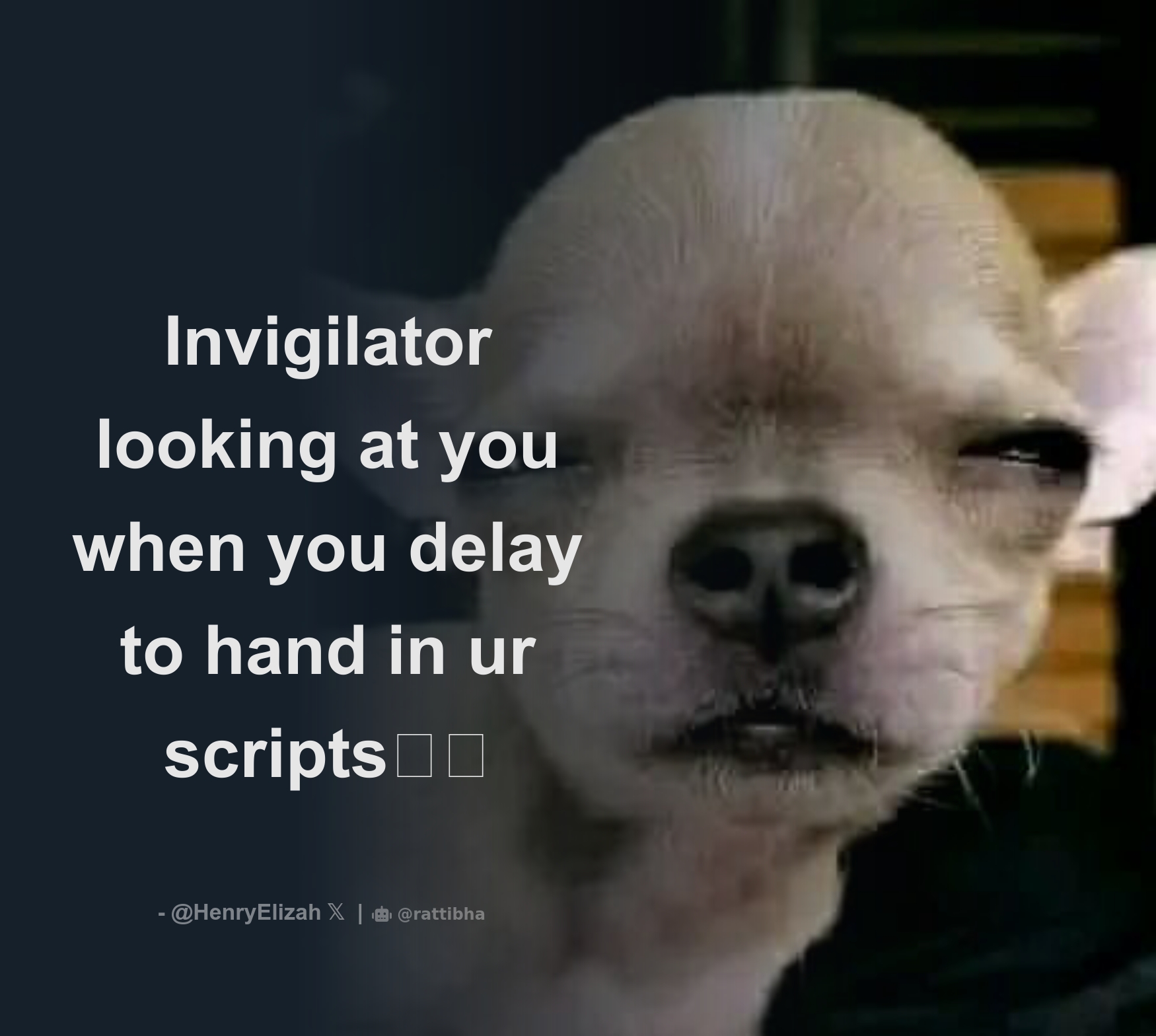 Invigilator looking at you when you delay to hand in ur scripts🥹🥹 ...