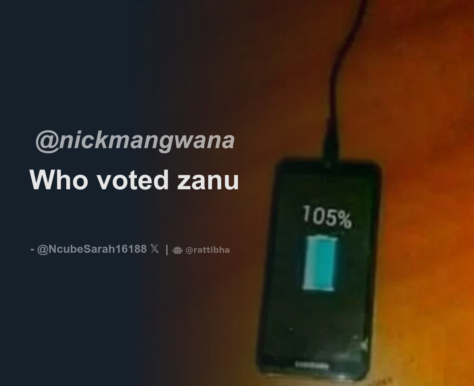 @nickmangwana Who voted zanu - Download Tweet Image from Sarah Nomsa ...