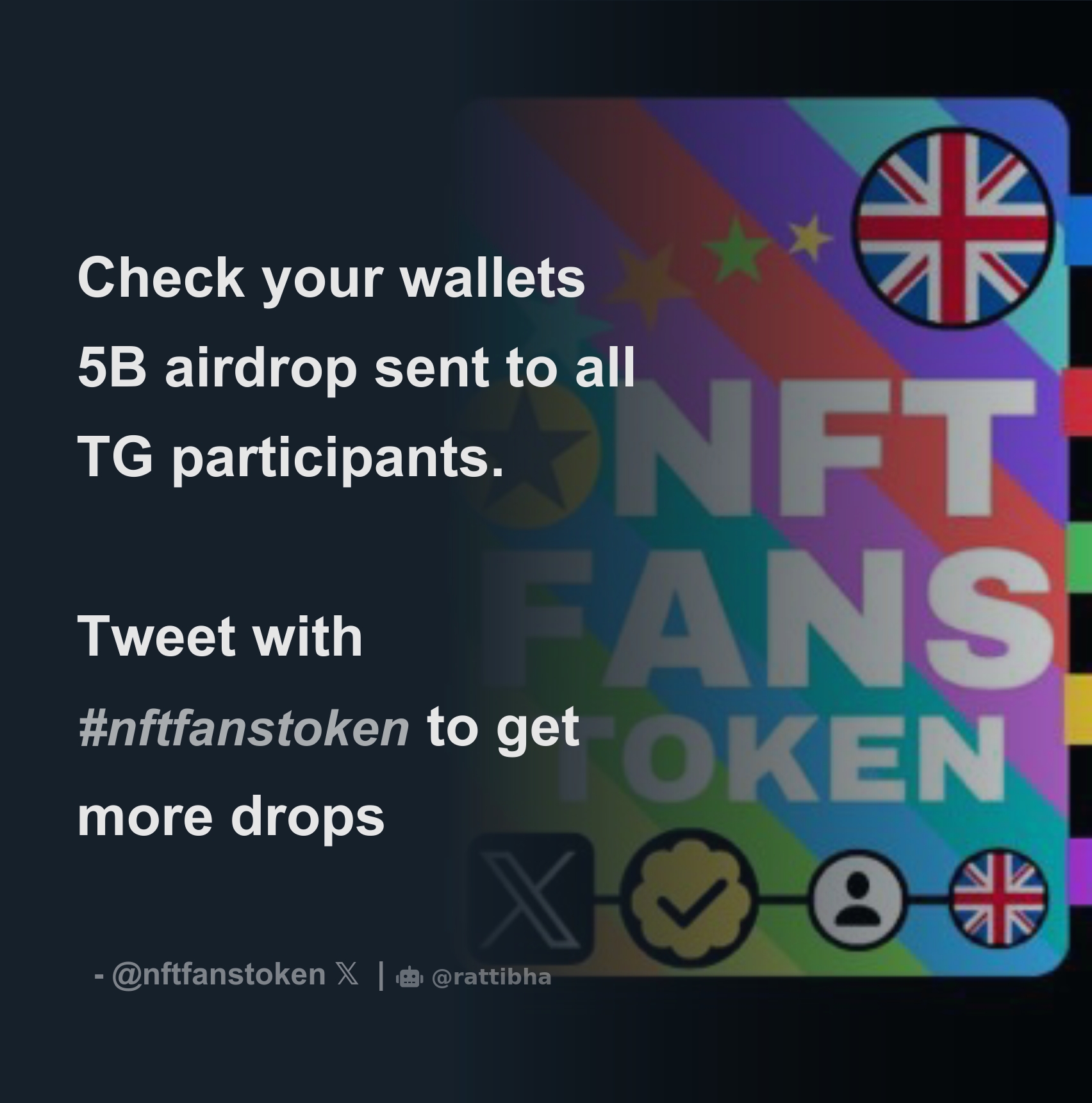 Threads from NFT FANS TOKEN - Rattibha