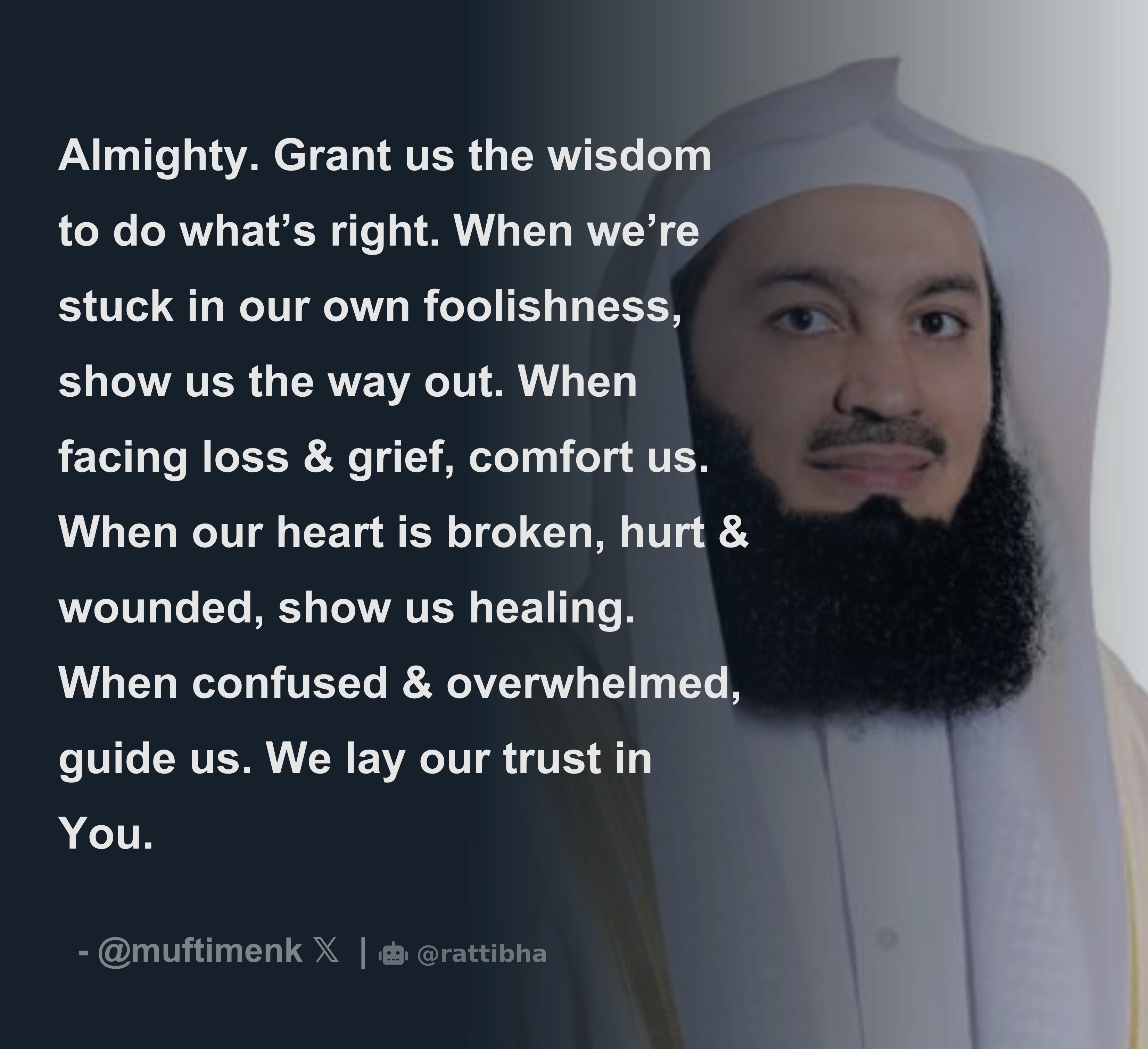 Almighty. Grant us the wisdom to do what’s right. When we’re stuck in ...