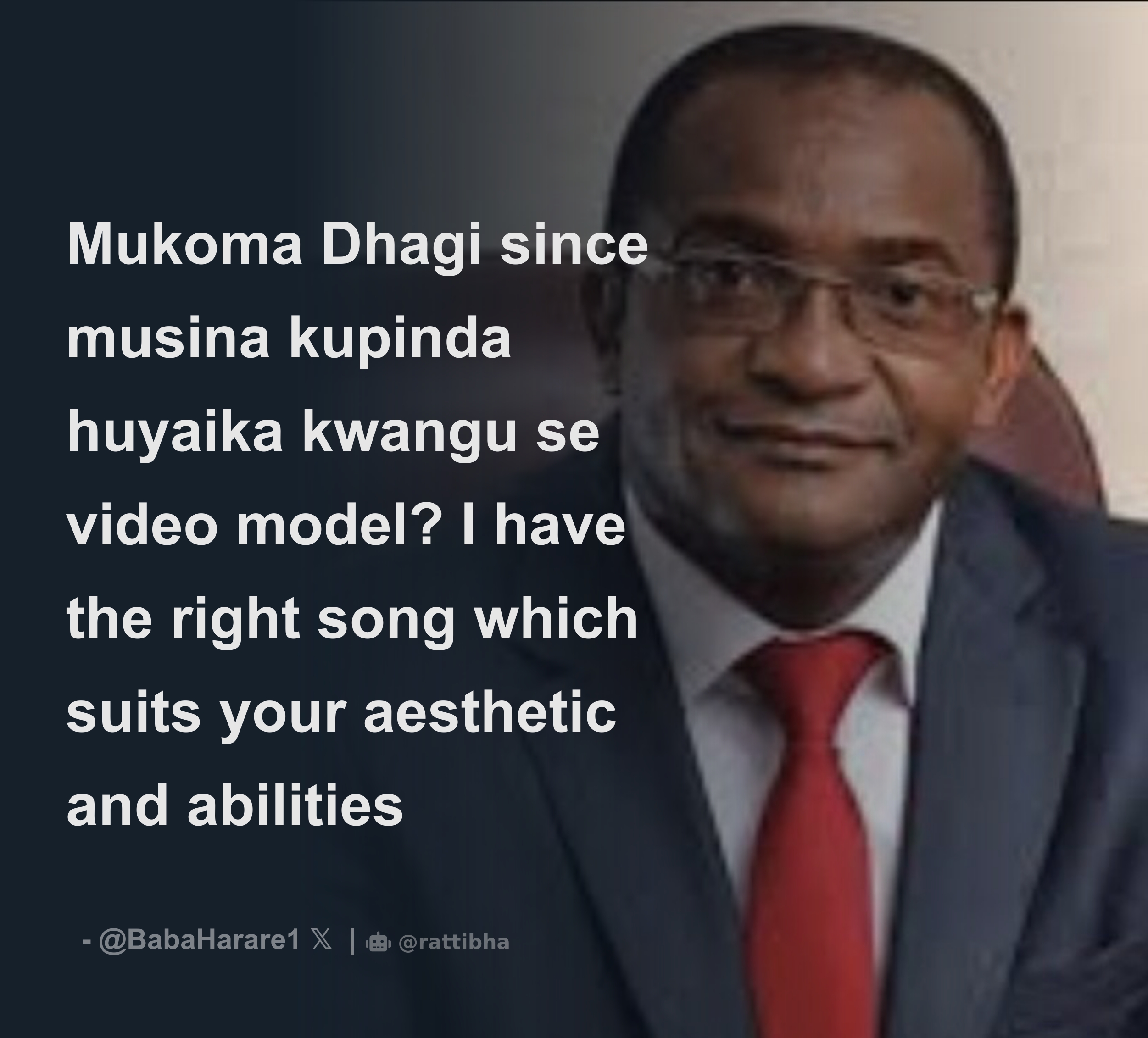 Mukoma Dhagi since musina kupinda huyaika kwangu se video model? I have ...