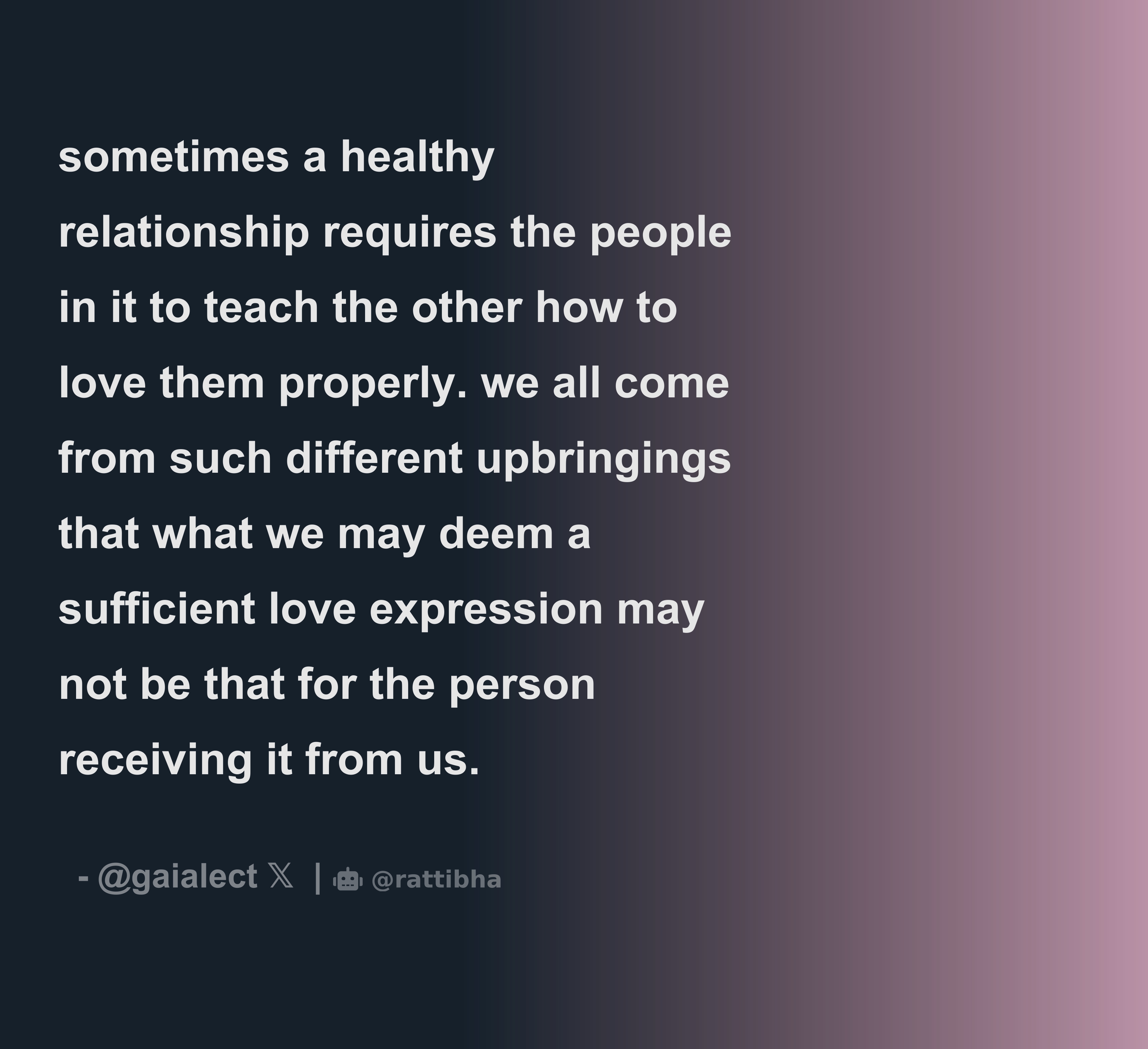 sometimes a healthy relationship requires the people in it to teach the ...