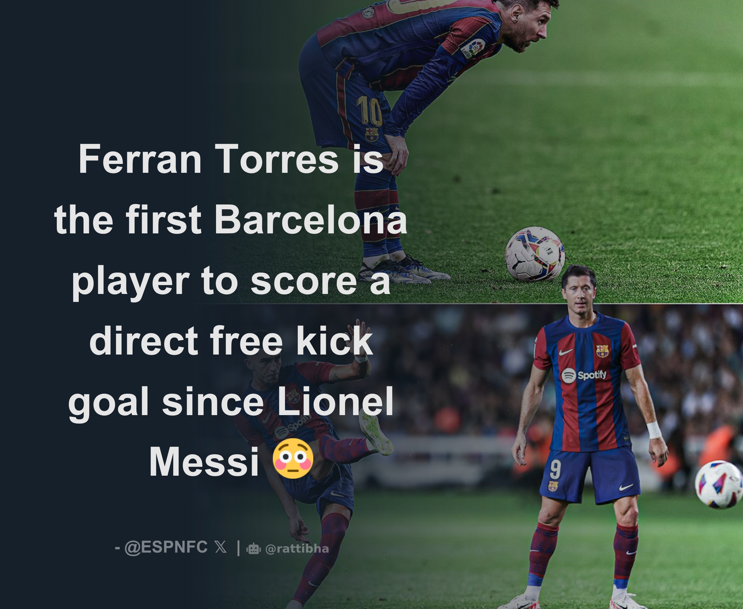 Ferran Torres is the first Barcelona player to score a direct free kick ...