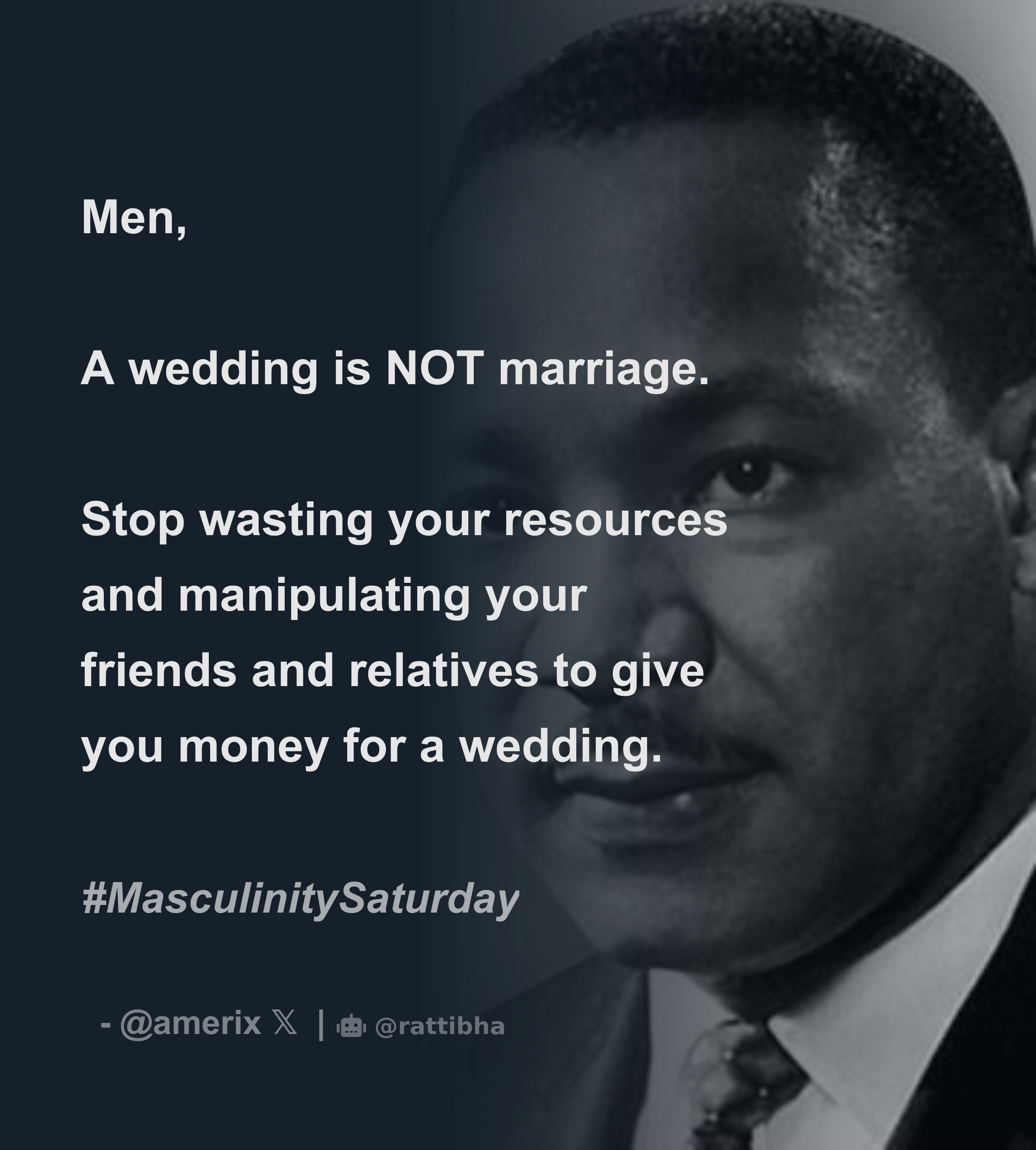 Men, A wedding is NOT marriage. Stop wasting your resources and ...