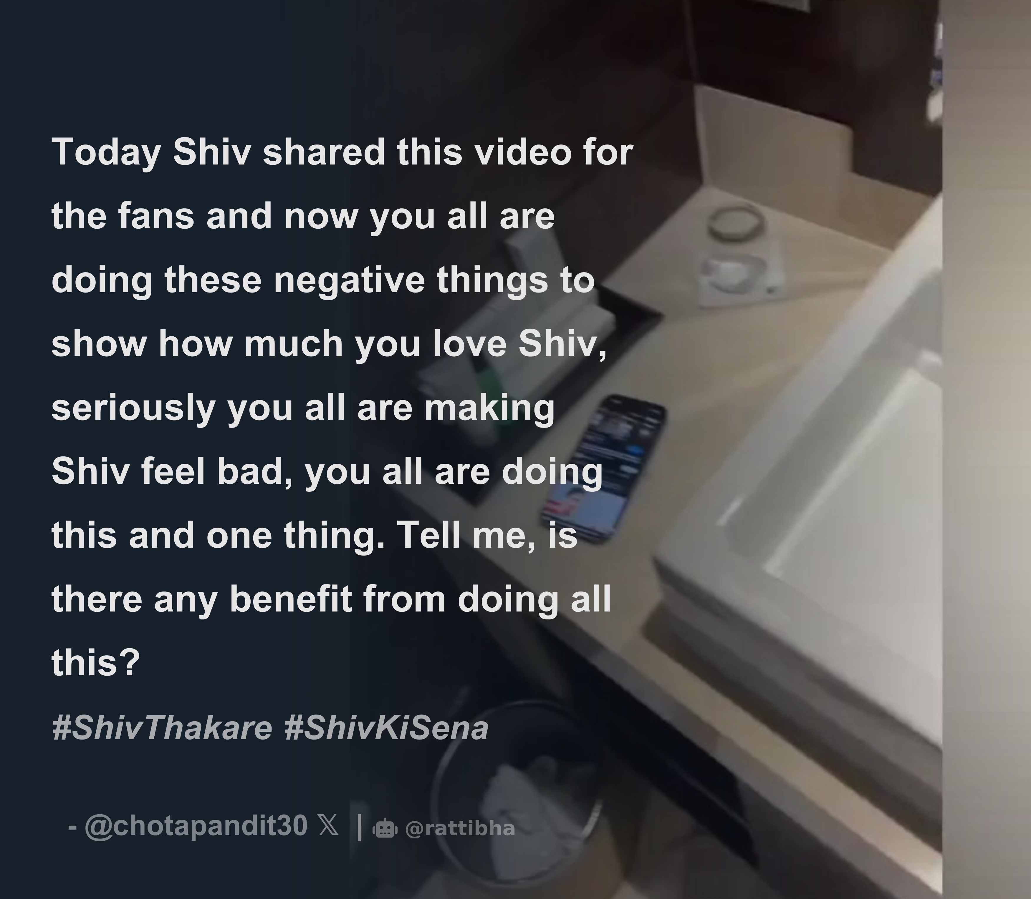 Today Shiv shared this video for the fans and now you all are doing ...