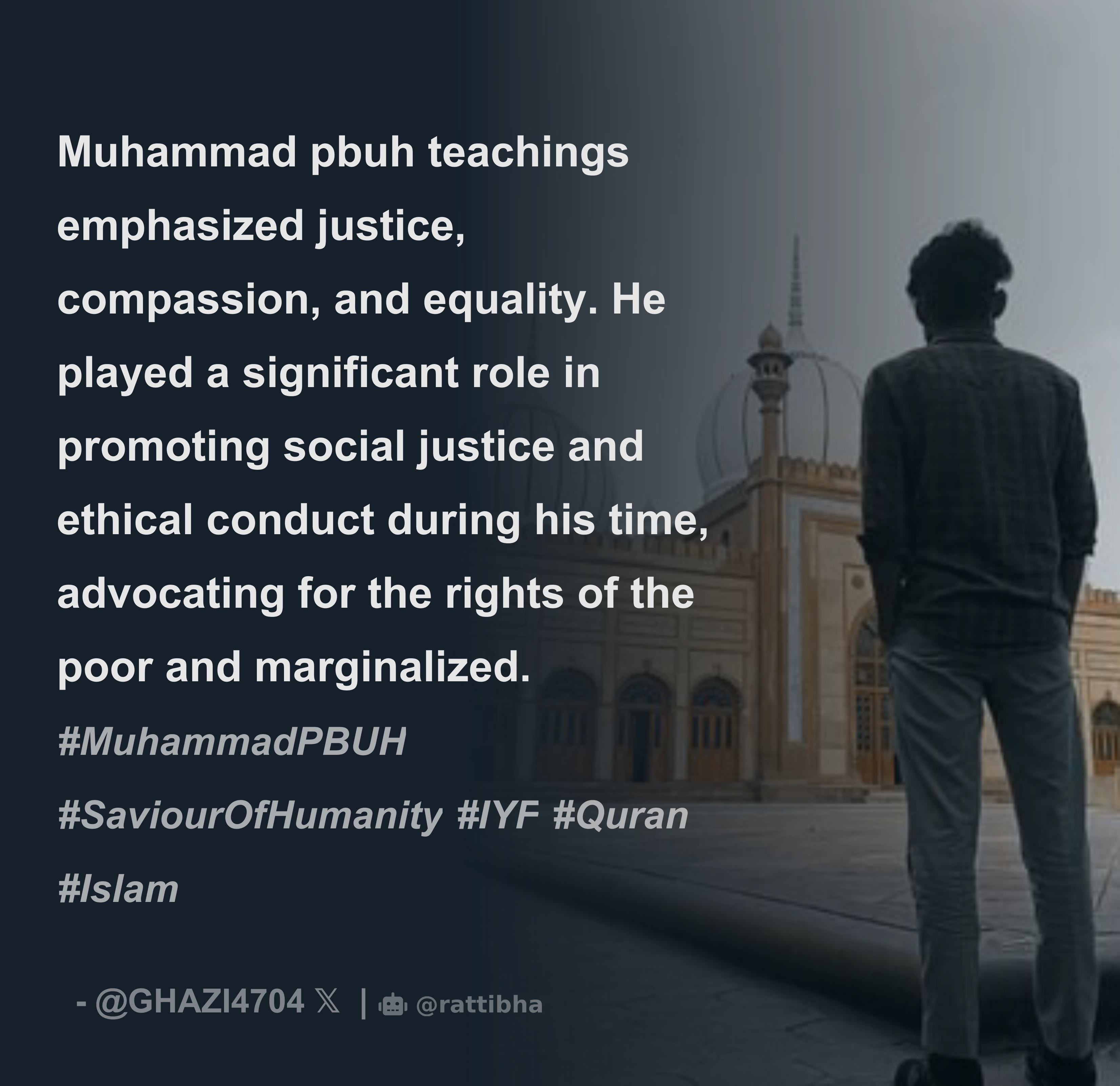 Muhammad pbuh teachings emphasized justice, compassion, and equality ...