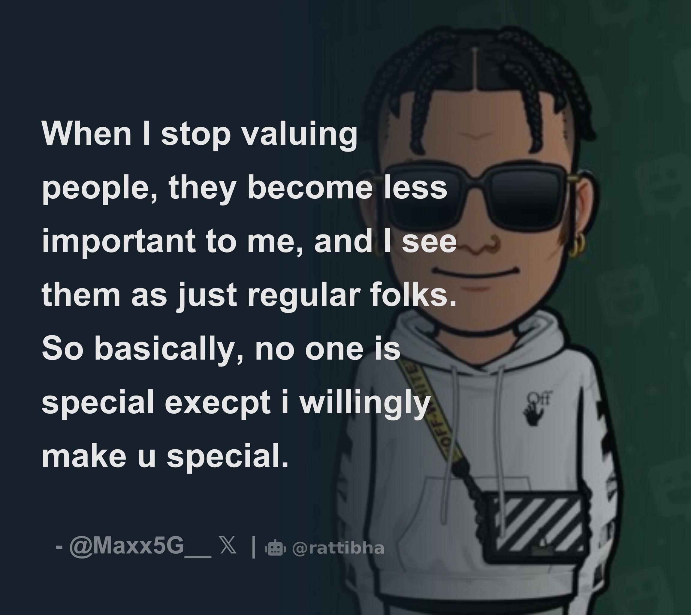 When I stop valuing people, they become less important to me, and I see ...