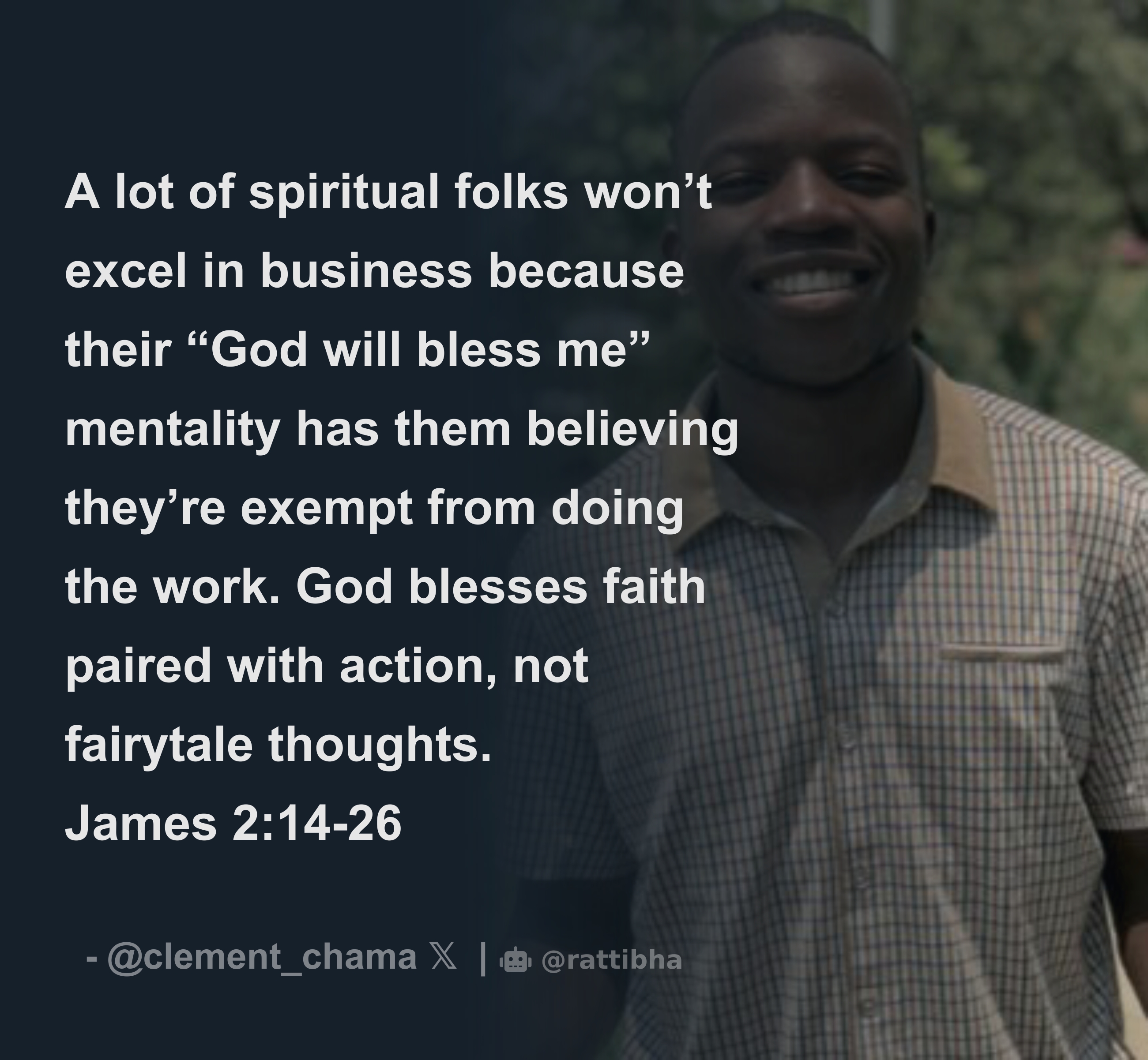 A lot of spiritual folks won’t excel in business because their “God ...