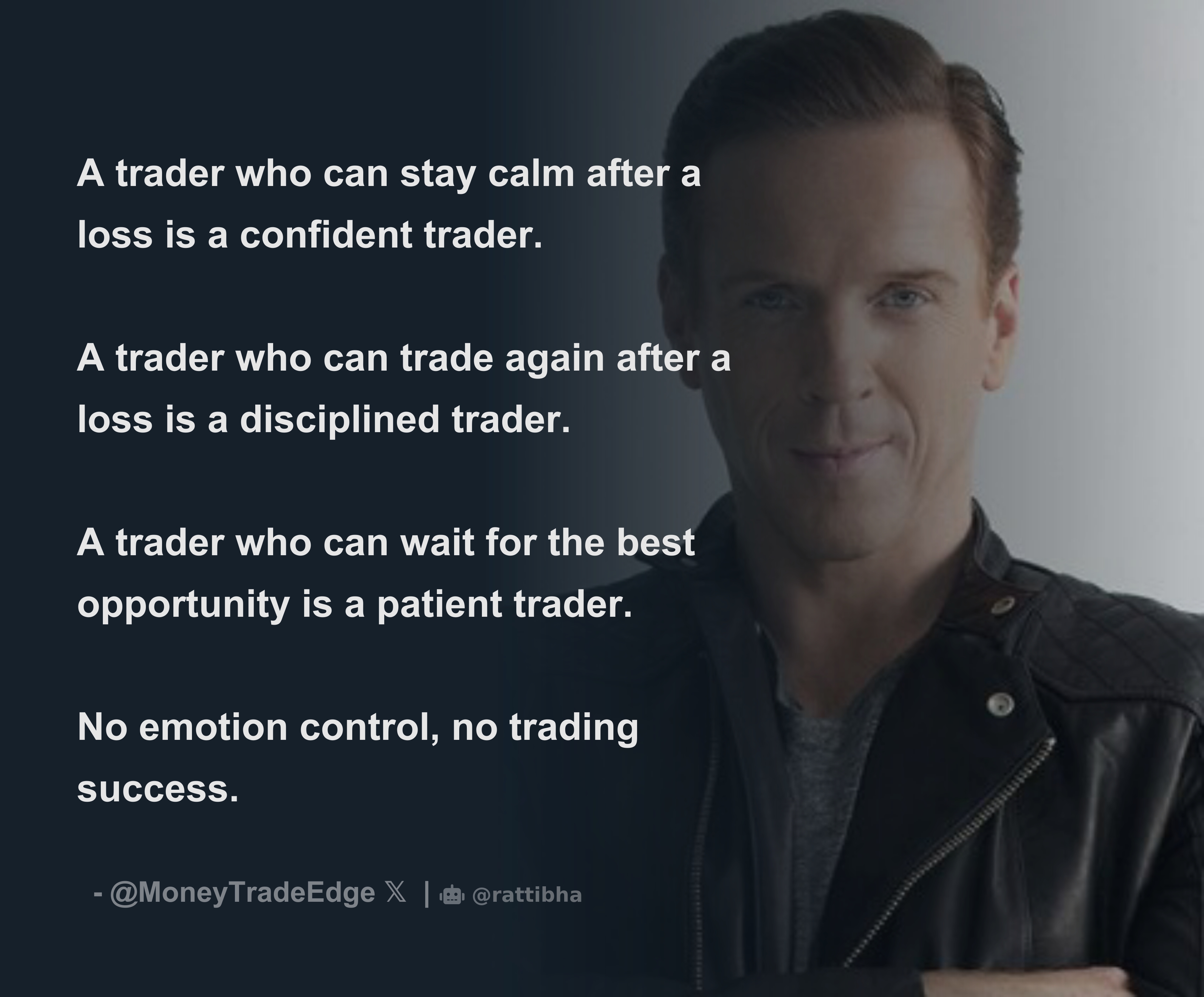 A trader who can stay calm after a loss is a confident trader. A trader ...