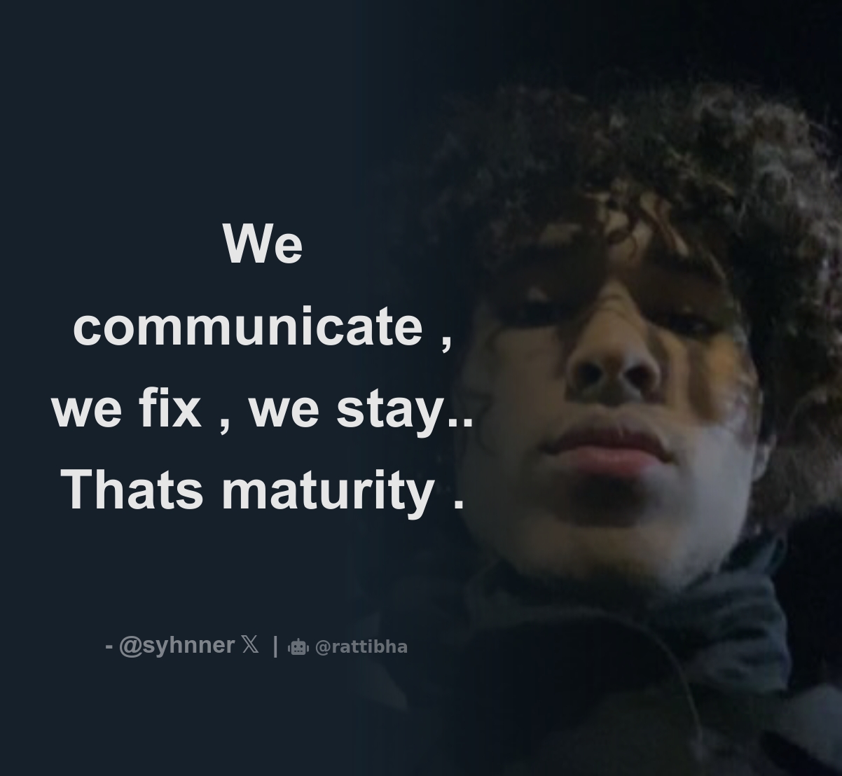 We communicate , we fix , we stay.. Thats maturity . - Download Tweet ...