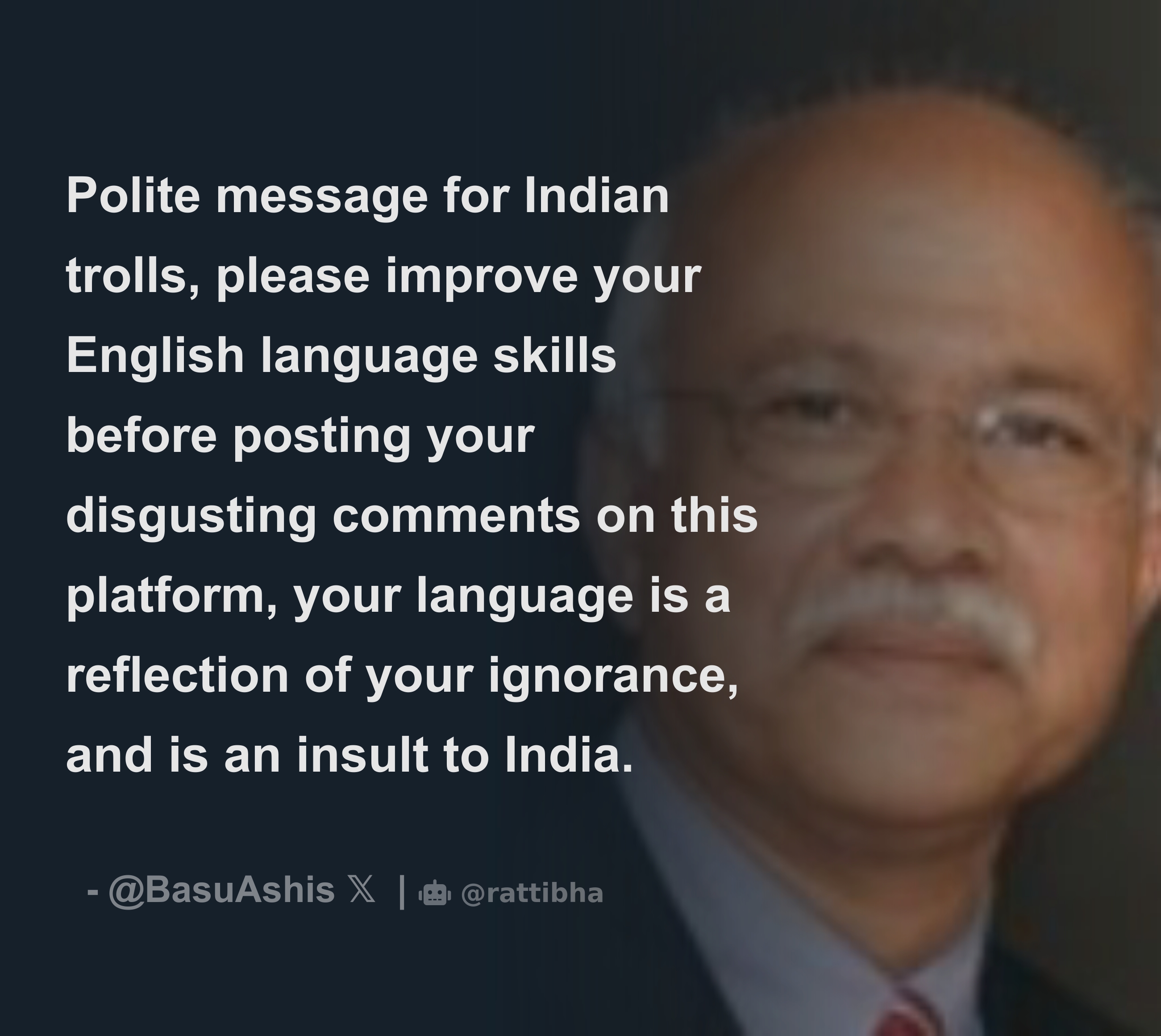 Threads from Ashis Basu 🇨🇦 - Rattibha