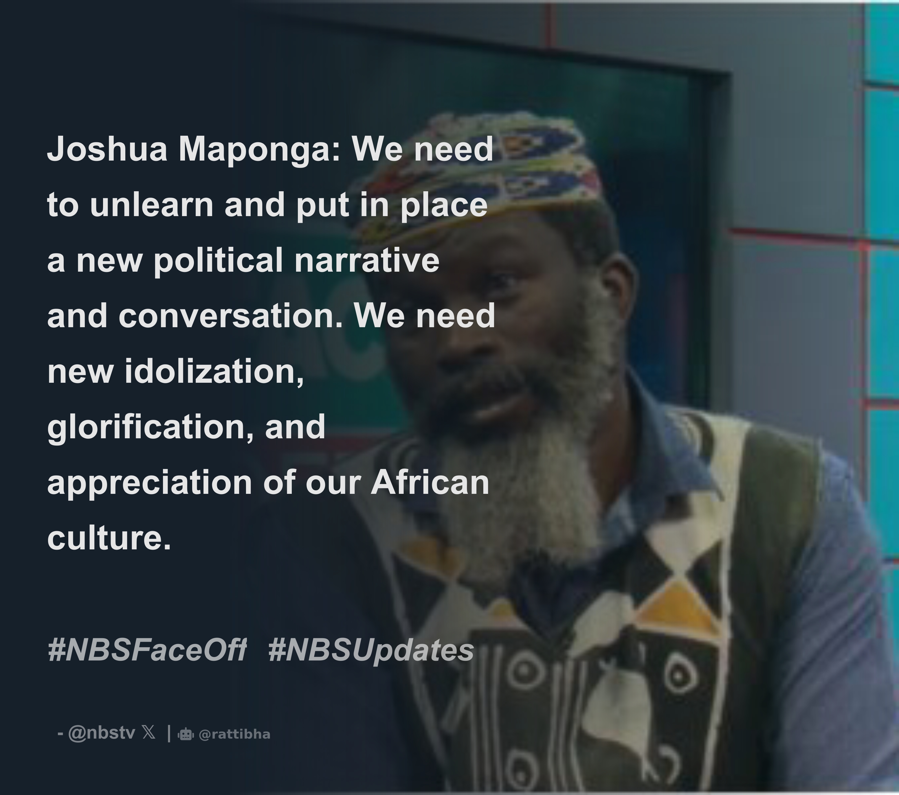 Joshua Maponga: We need to unlearn and put in place a new political ...