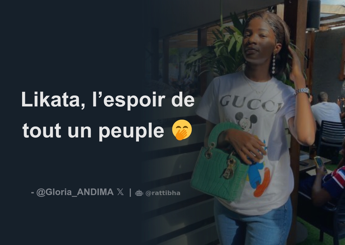 Likata, l’espoir de tout un peuple 🤭 - Download Tweet Image from Gloria ...