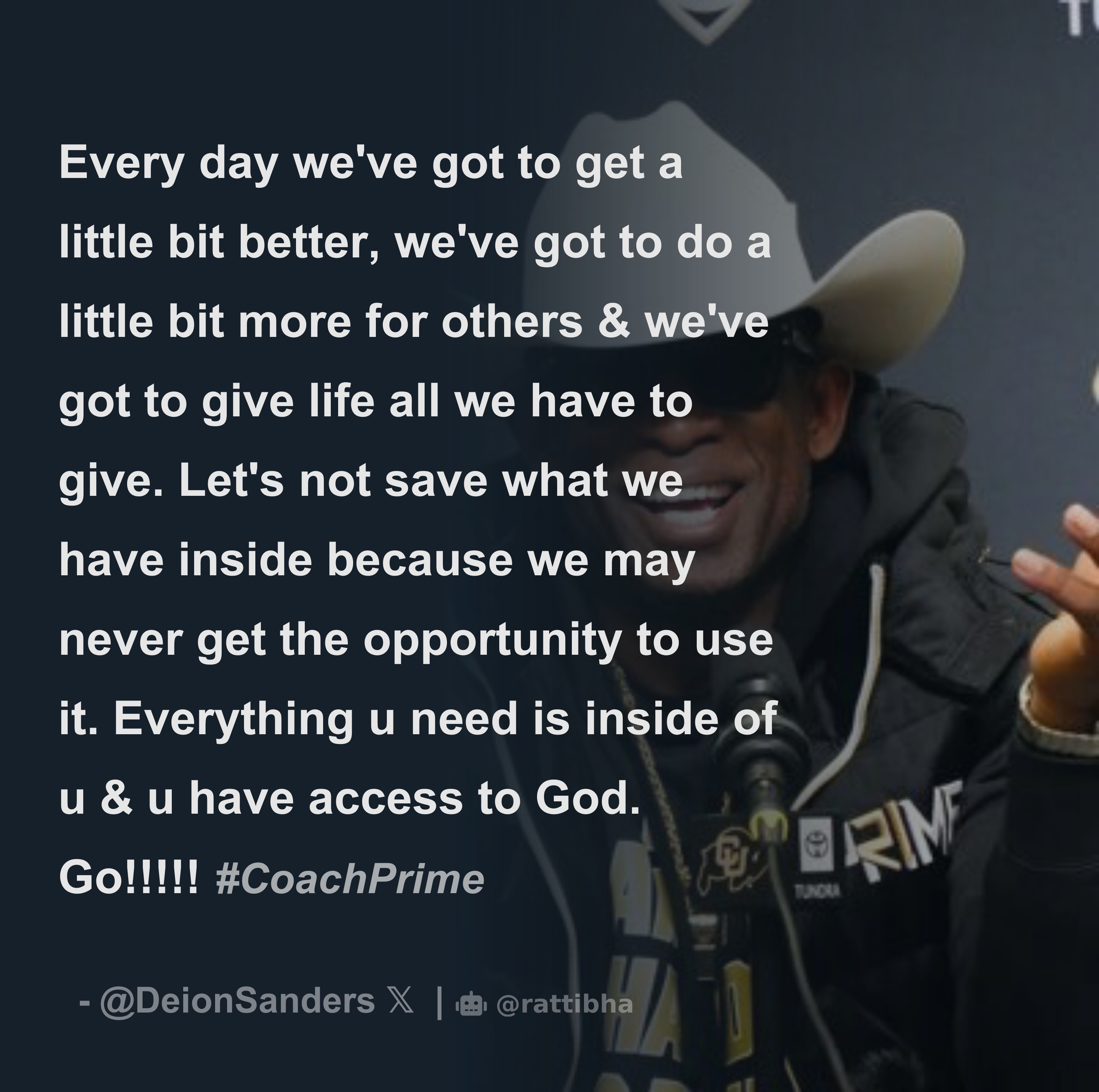 Every day we've got to get a little bit better, we've got to do a ...