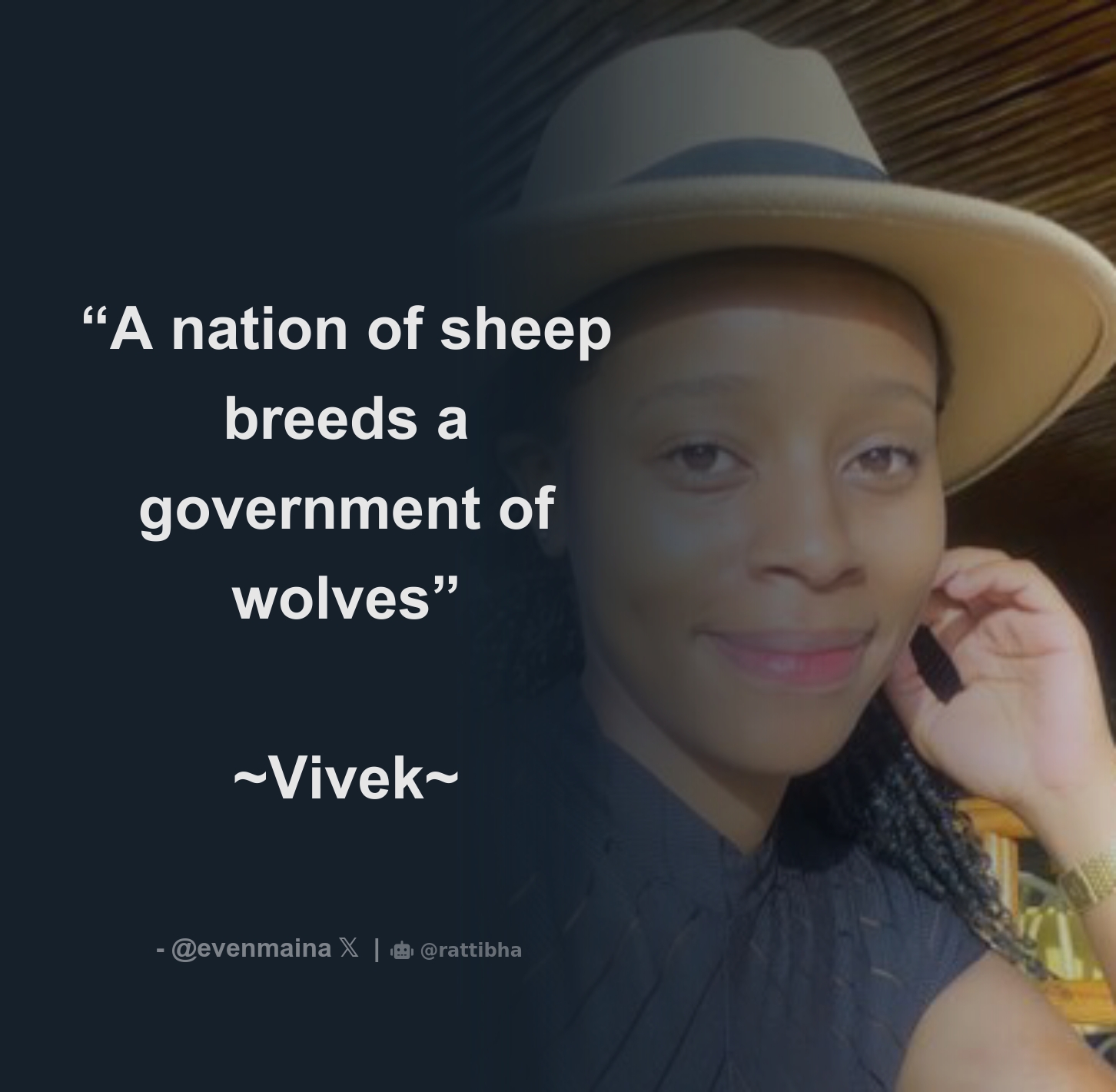 “A nation of sheep breeds a government of wolves” ~Vivek~ - Download ...
