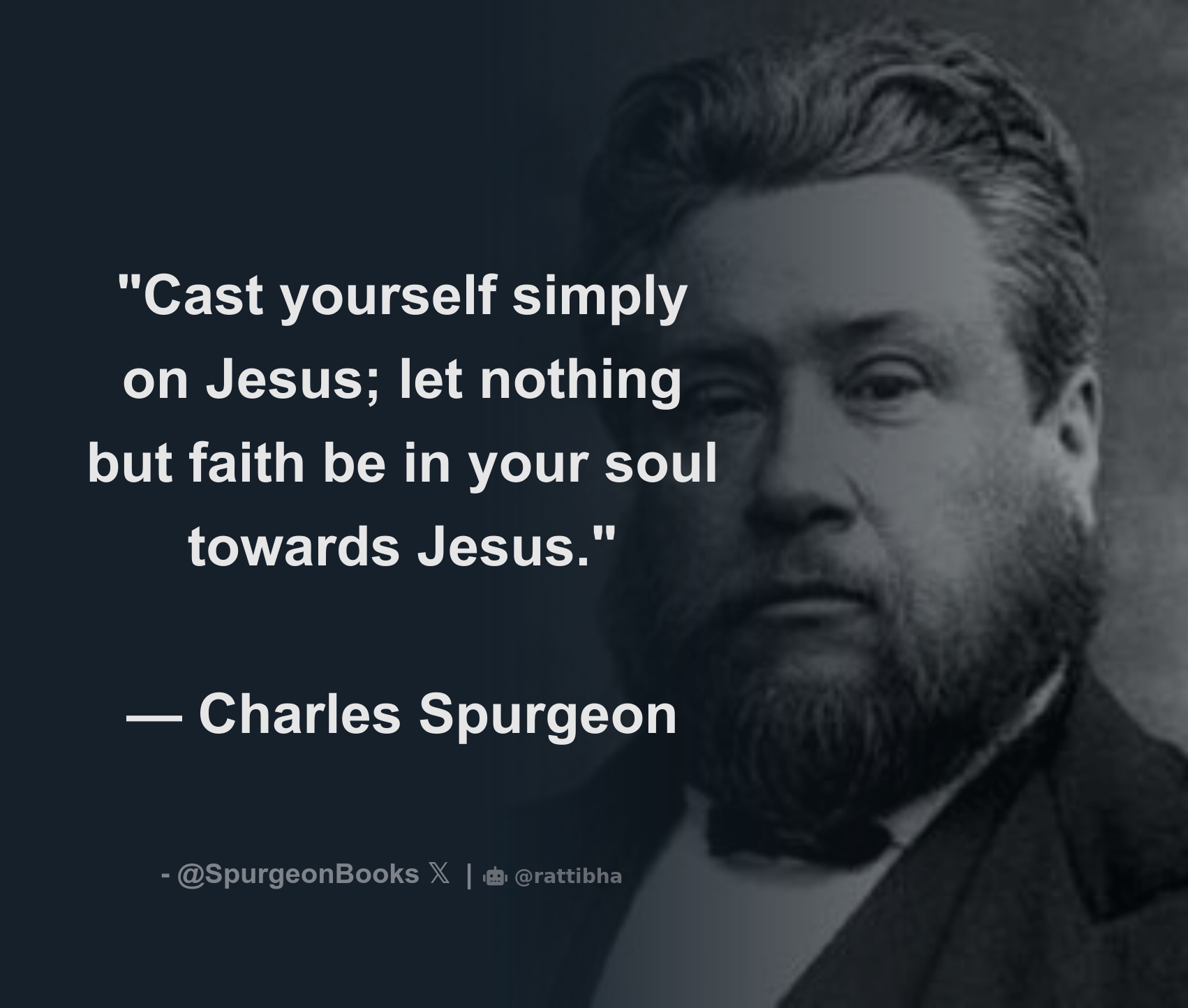 "Cast yourself simply on Jesus; let nothing but faith be in your soul ...
