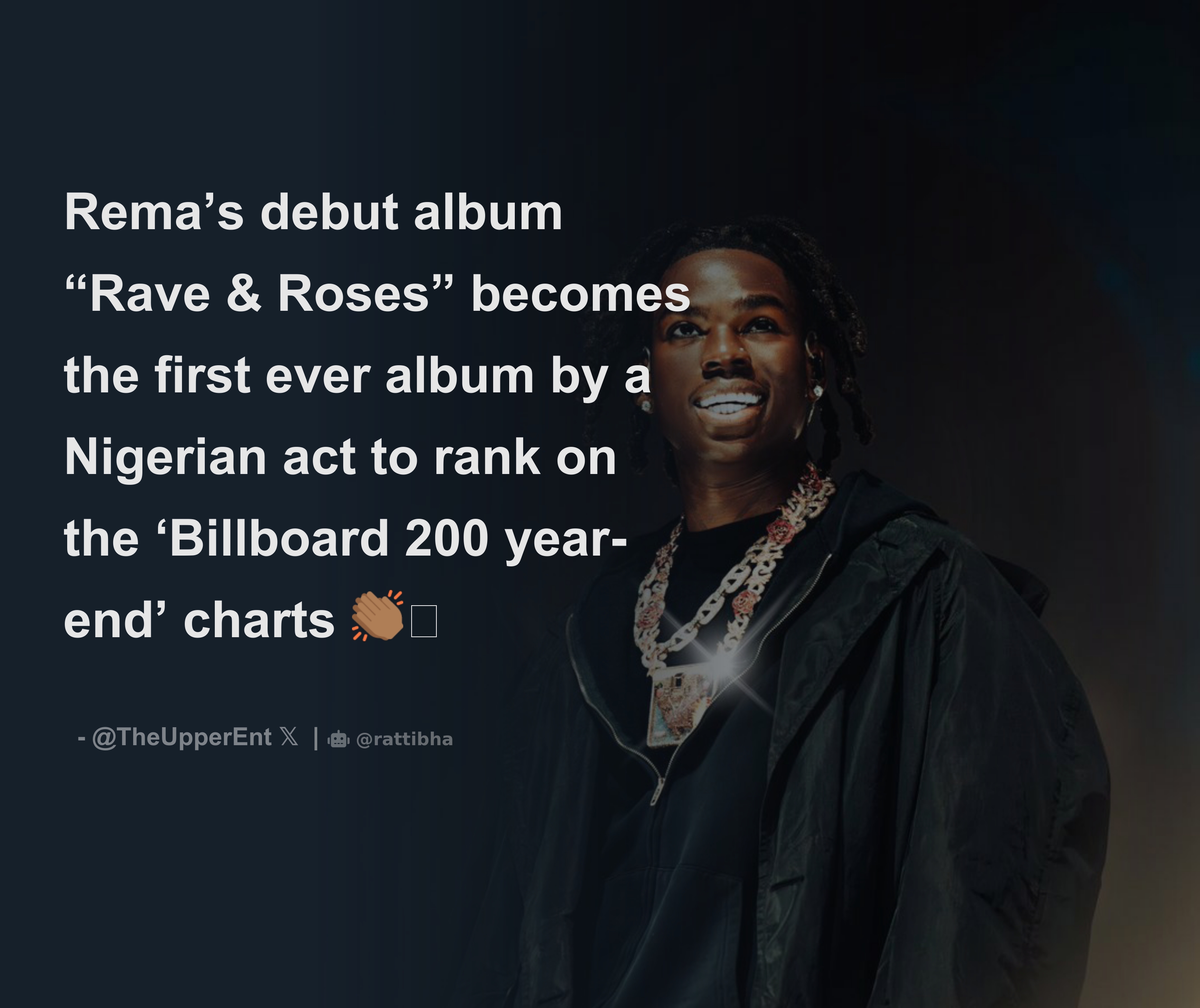 Rema’s debut album “Rave & Roses” becomes the first ever album by a ...
